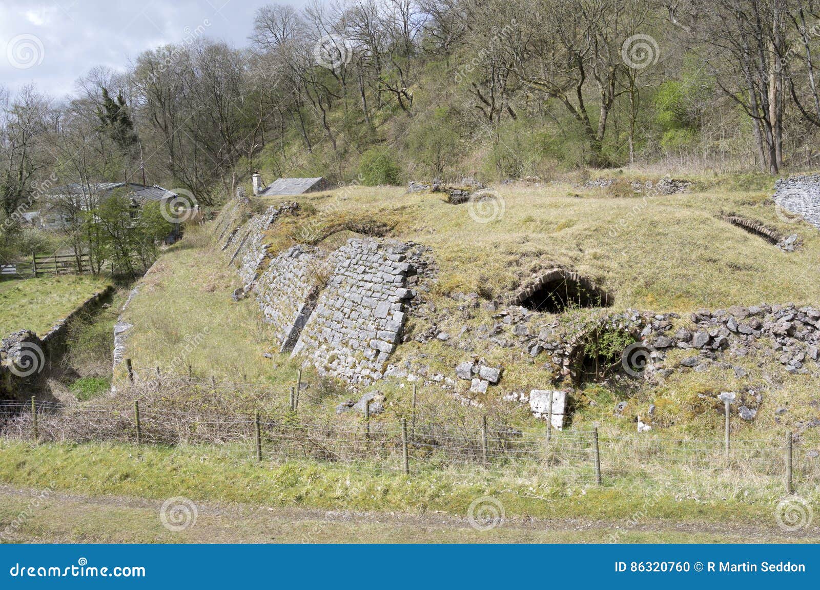 Hoffmann Kiln at Mealbank Quarry, Ingleton. Stock Photo - Image of ...