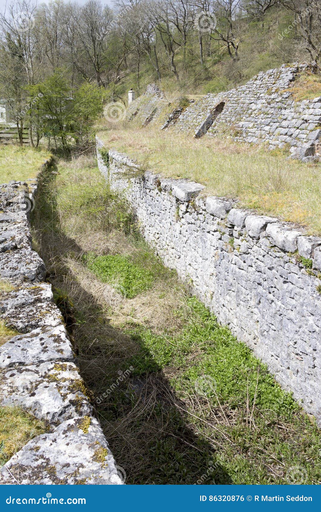 Hoffmann Kiln at Mealbank Quarry, Ingleton. Stock Photo - Image of ...