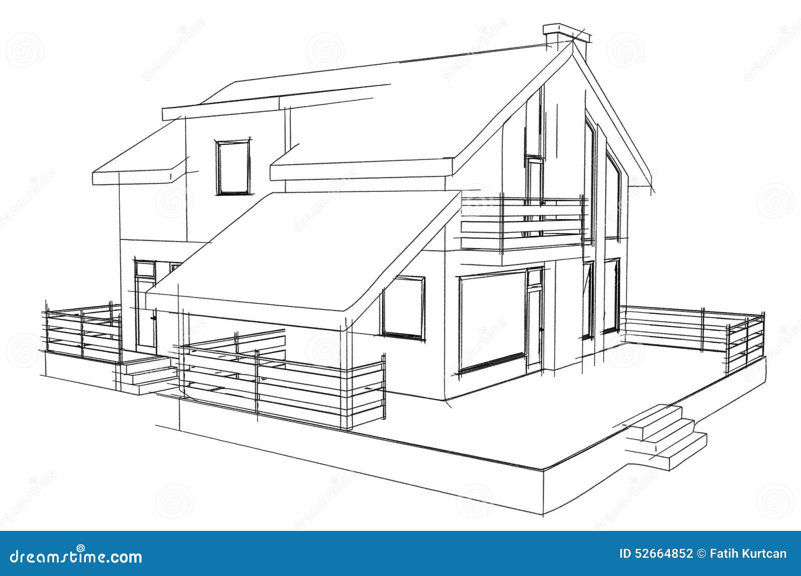 Hogar del dibujo stock de ilustración. Ilustración de residencial ...