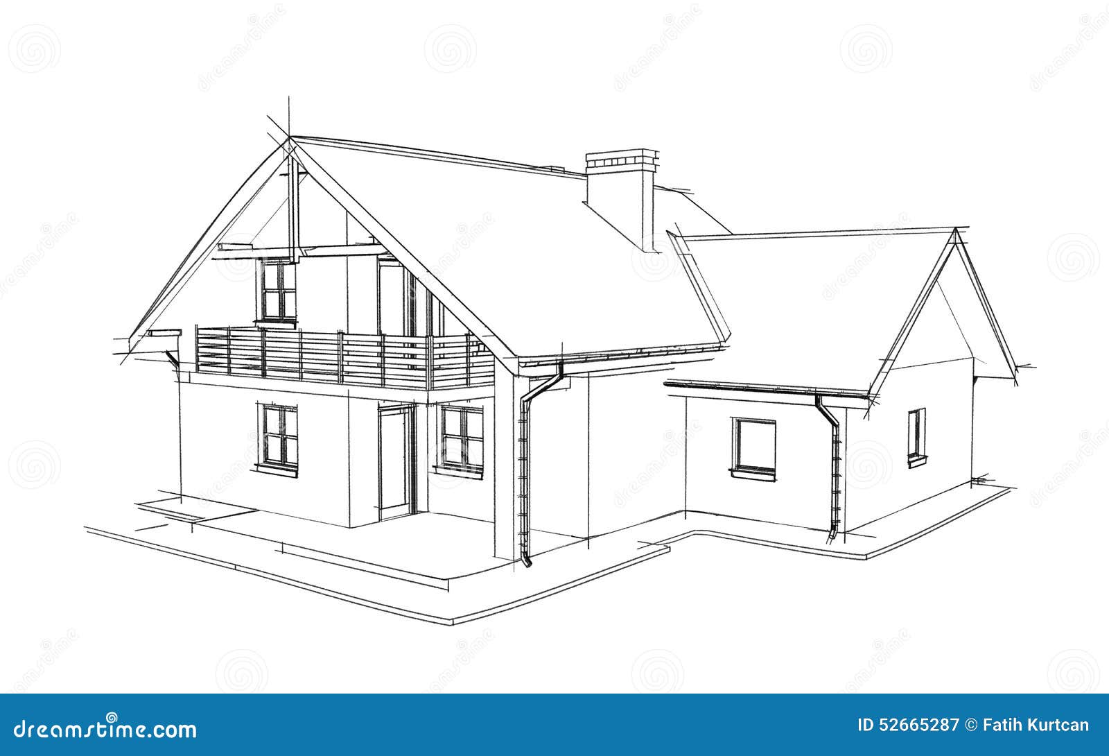 Hogar del dibujo stock de ilustración. Ilustración de aislado - 52665287