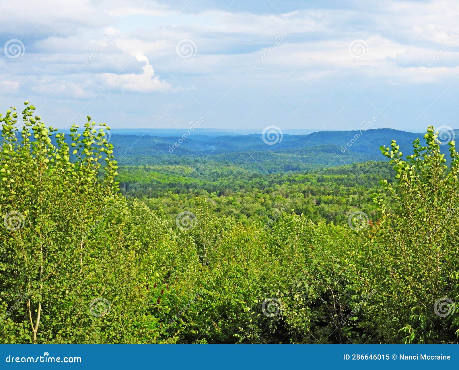 Hogback Mountain Summer View from Rt 9 Vermont Stock Image - Image of ...