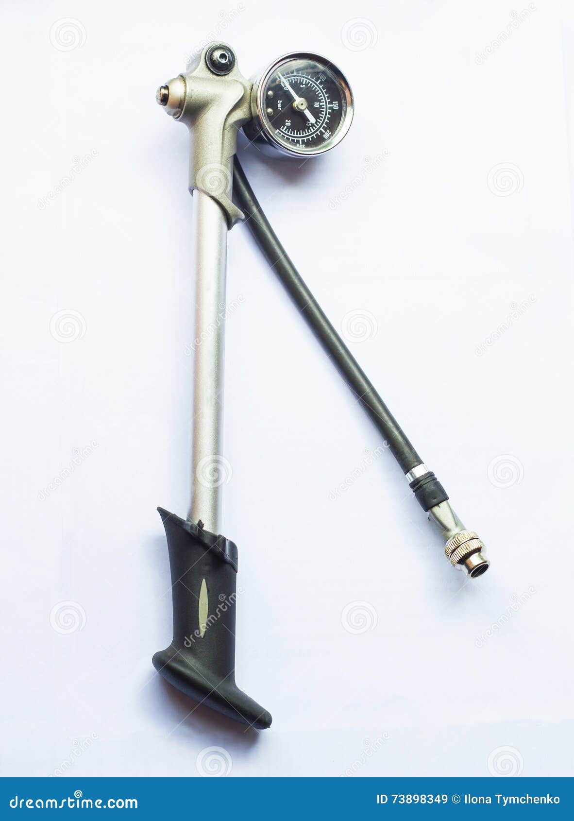 Hoge Drukpomp Voor Fietshulpmiddel Stock Afbeelding - Image of ...