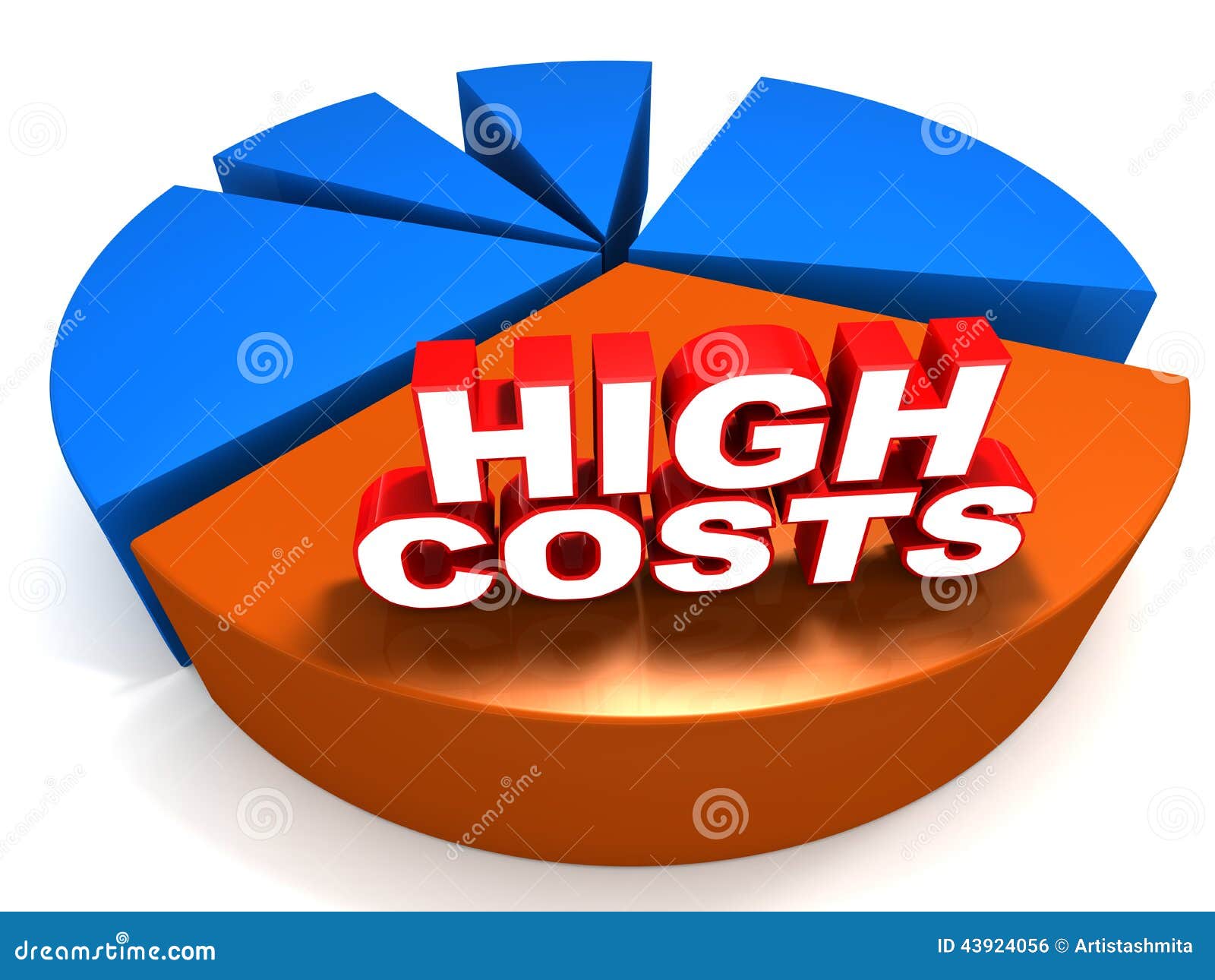 Hoge Kosten stock illustratie. Illustration of budgettering - 43924056