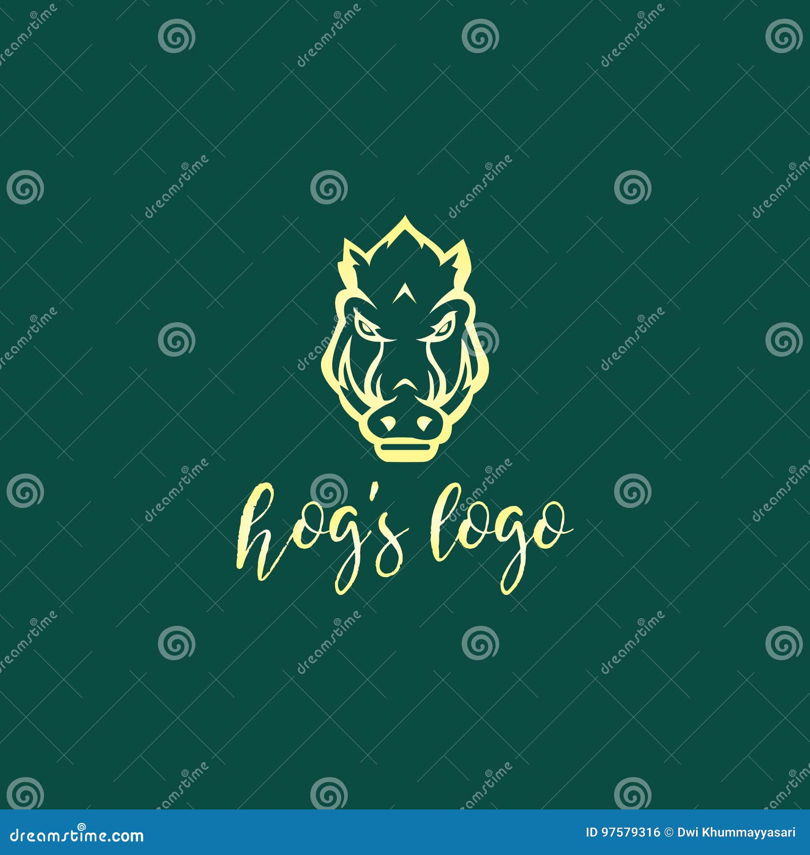 Hogs logo symbol stock vector. Illustration of angry - 97579316