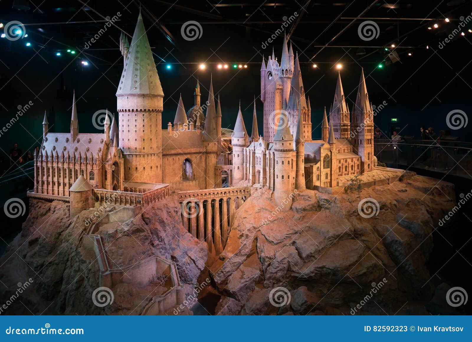 Hogwarts Castle model editorial stock photo. Image of studio - 82592323