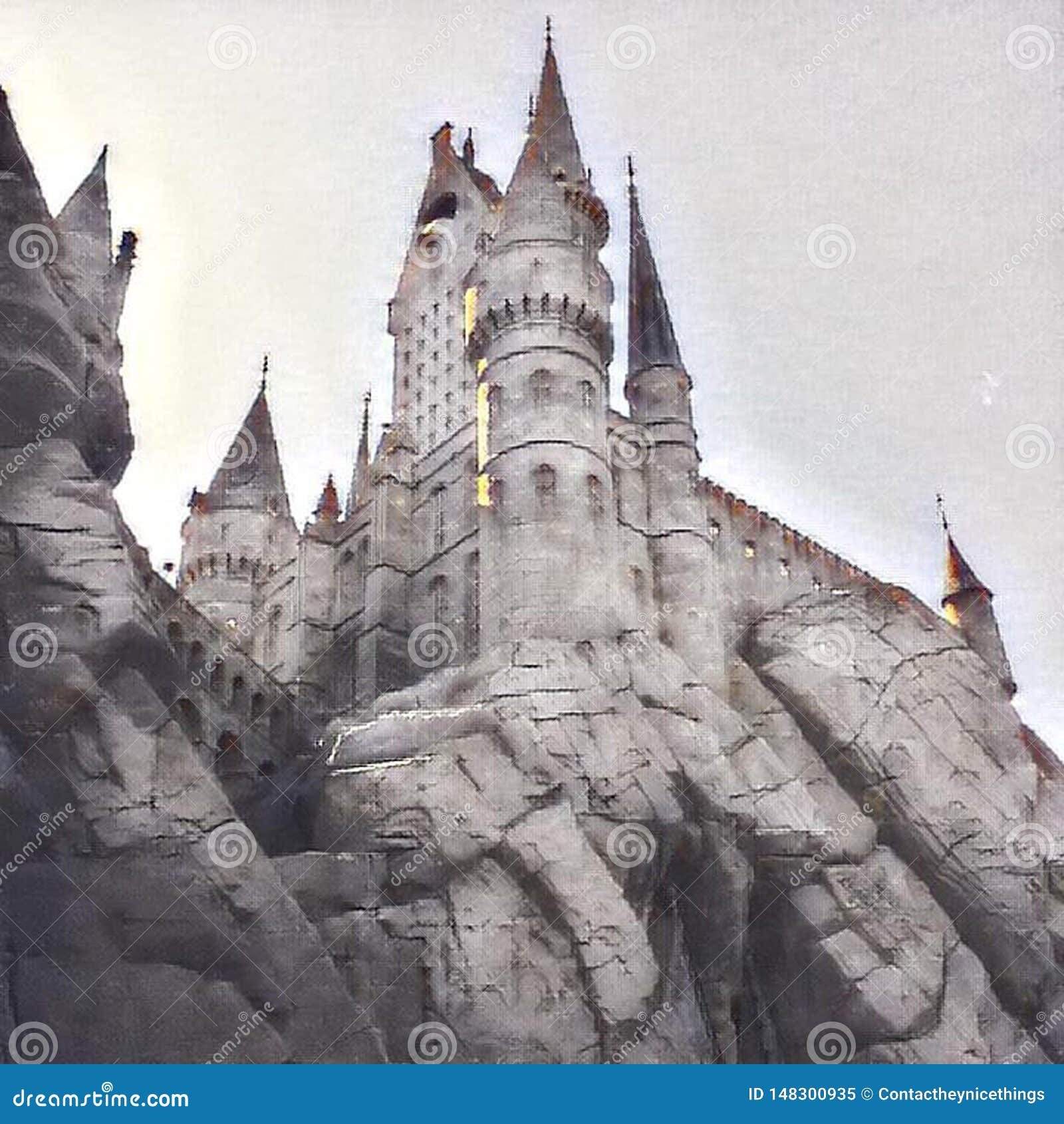 Medieval Potter - Hand Drawn Color Illustration, Part Of Medieval ...