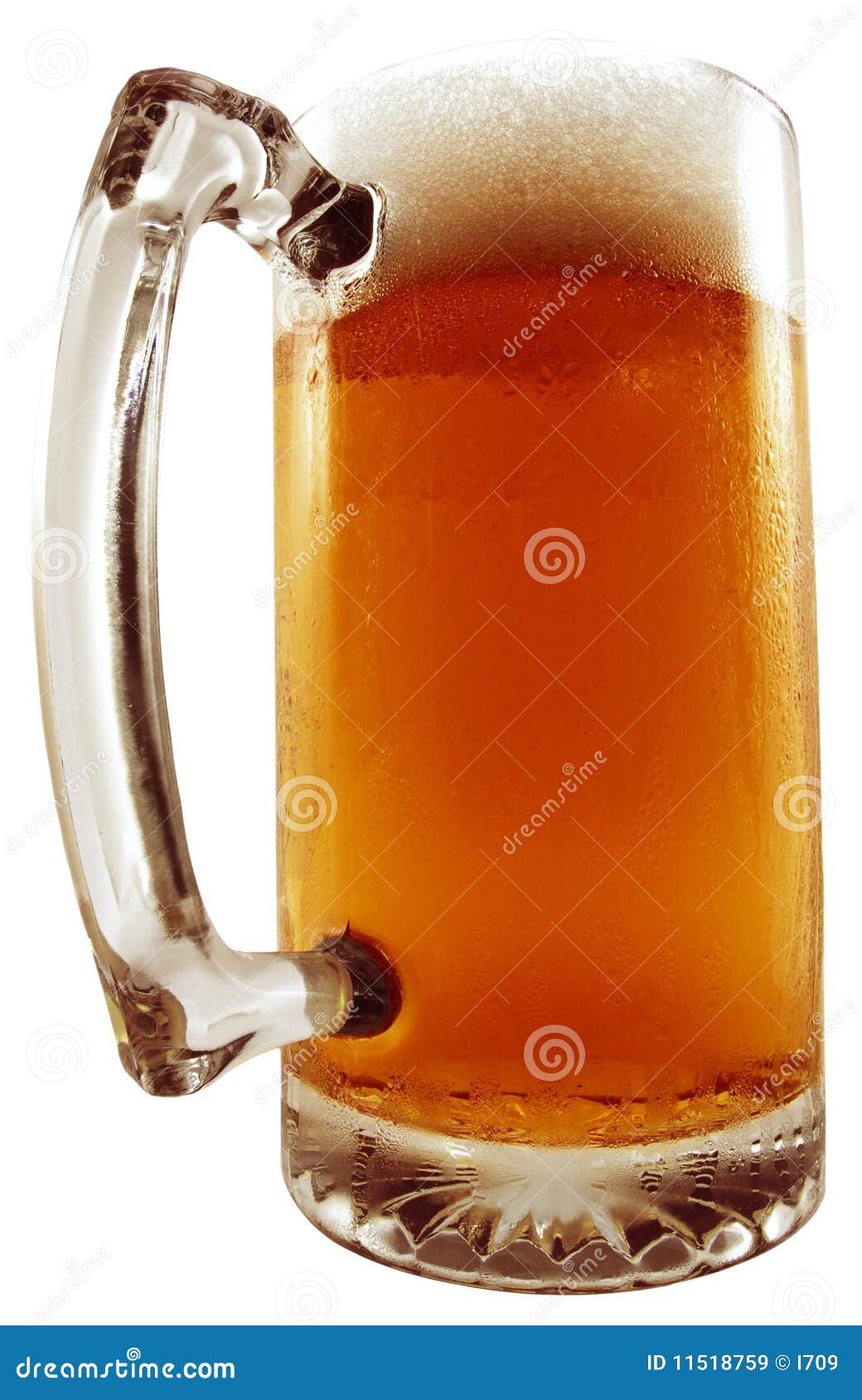 Hoher Bier-Becher getrennt stockbild. Bild von knall - 11518759