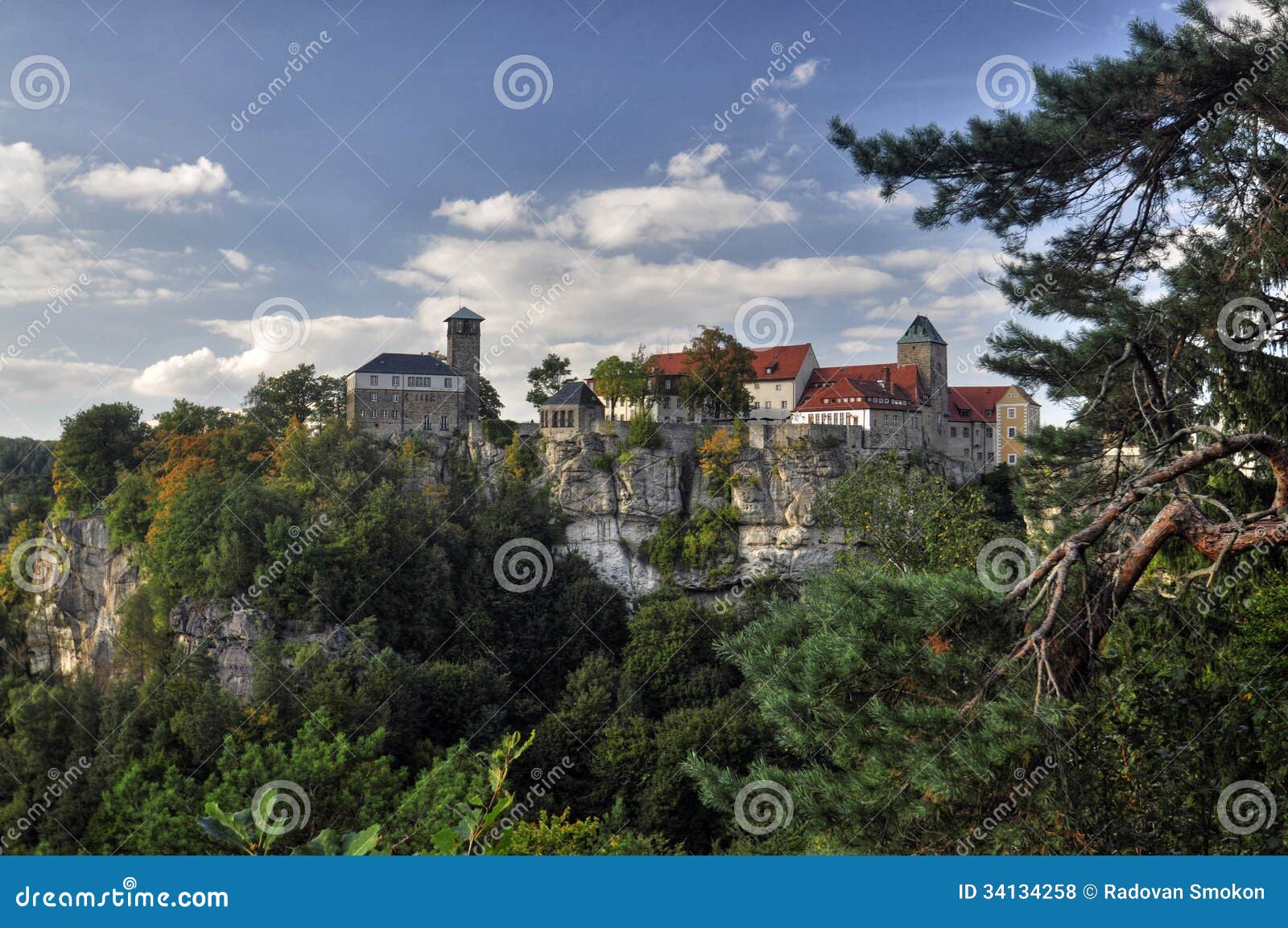 Hohnstein castle stock photo. Image of hike, mountains - 34134258