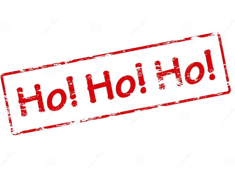 Hohoho stock de ilustración. Ilustración de sello, vacaciones - 92089693