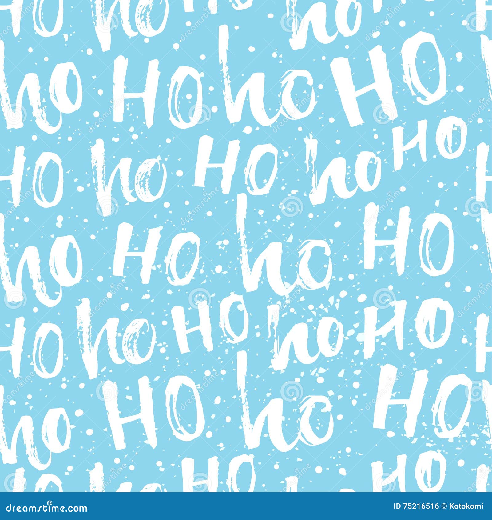 Hohoho Pattern, Santa Claus Laugh. Seamless Texture For Christmas ...