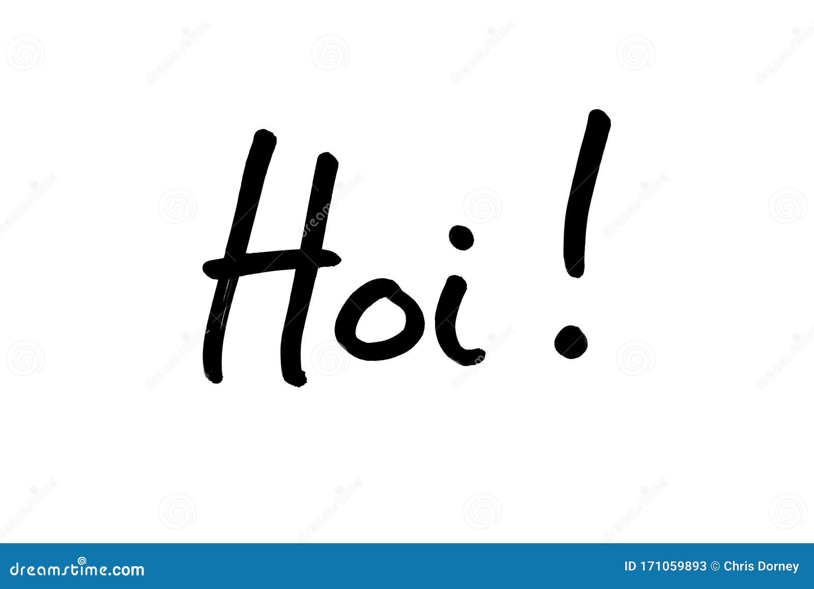 Hoi stock illustration. Illustration of emblem, goedendag - 171059893