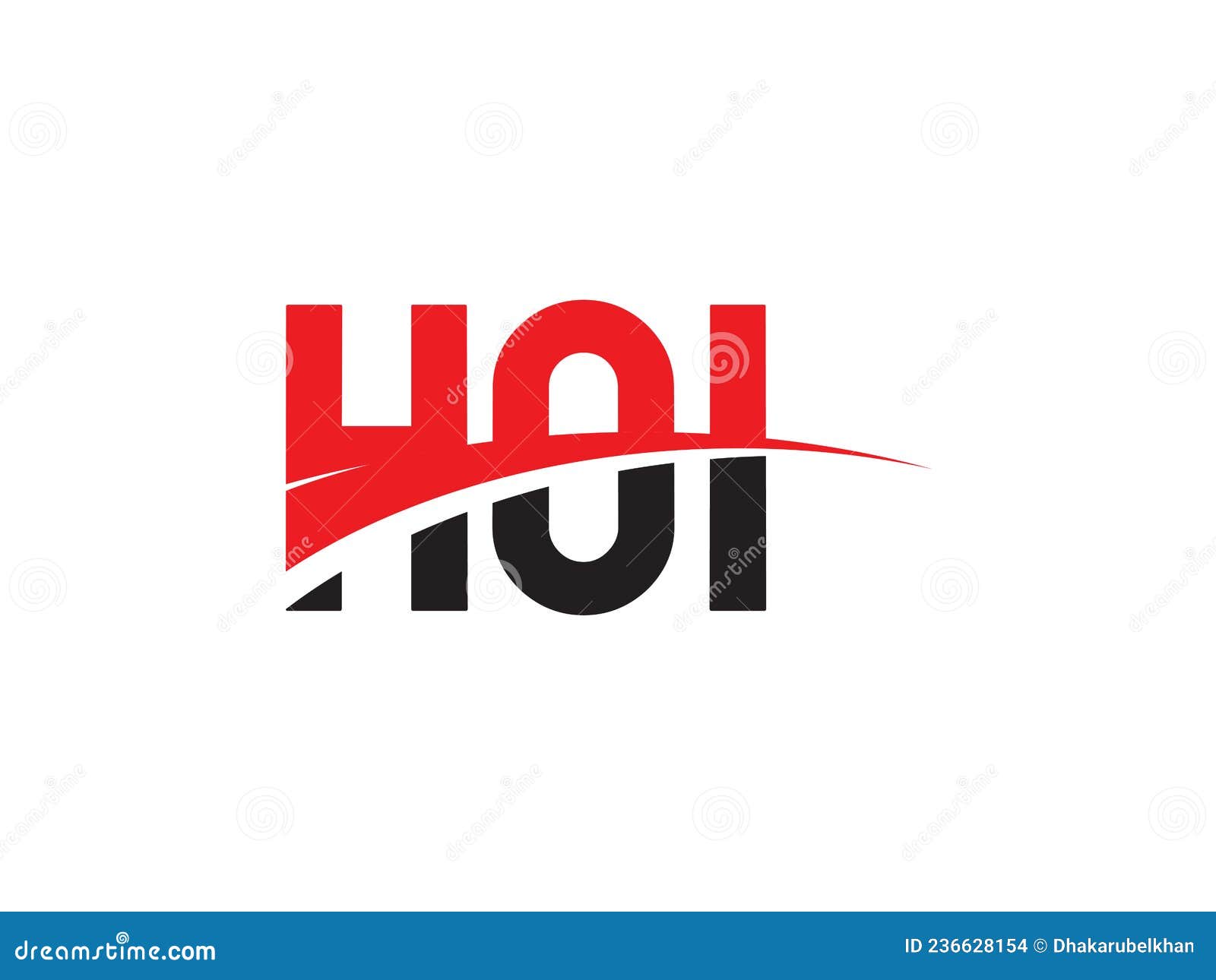 HOI Letter Initial Logo Design Vector Illustration Stock Vector ...