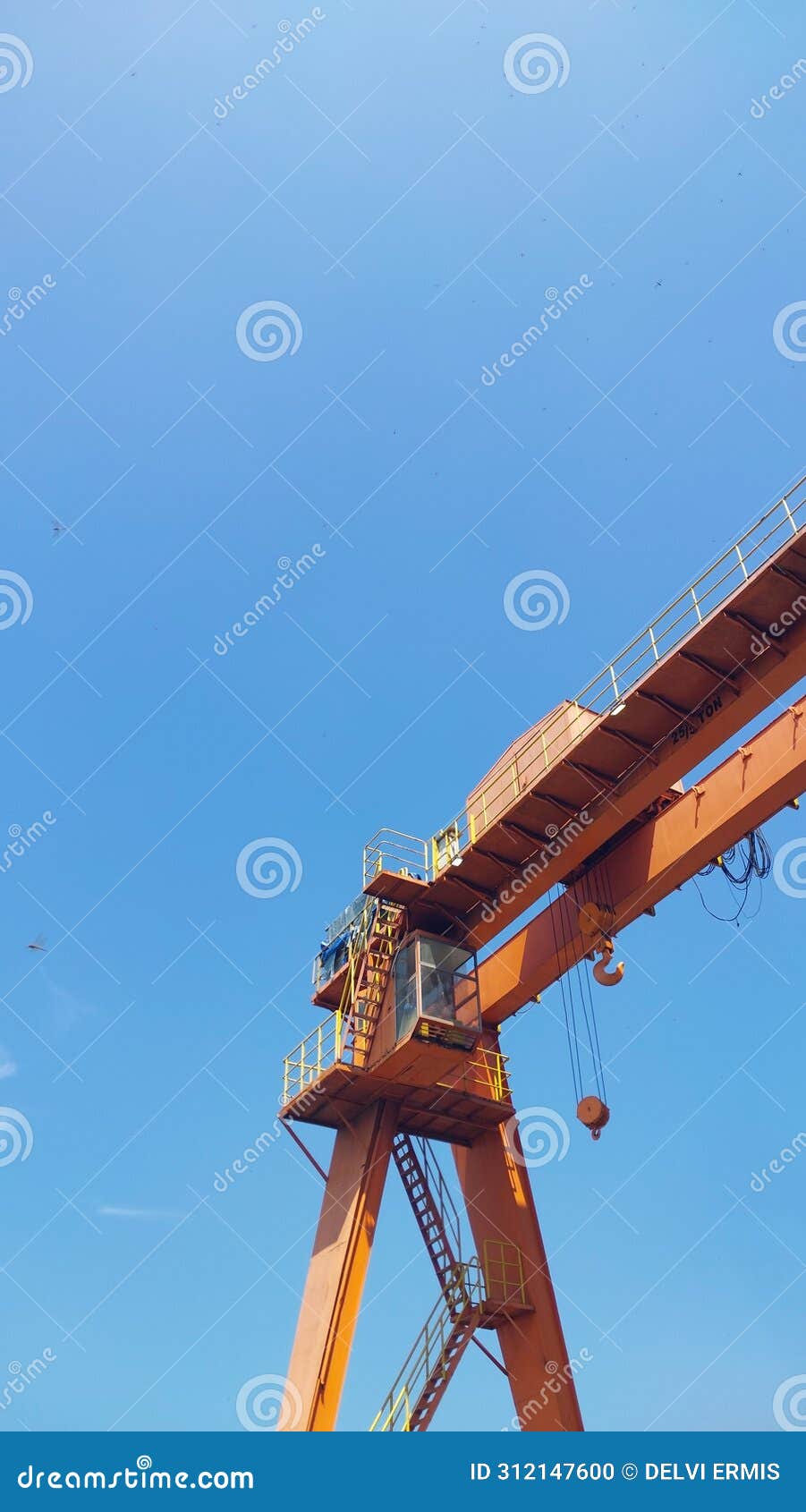 Hoise Crane a Tool for Lifting Loads Vertically Stock Photo - Image of ...