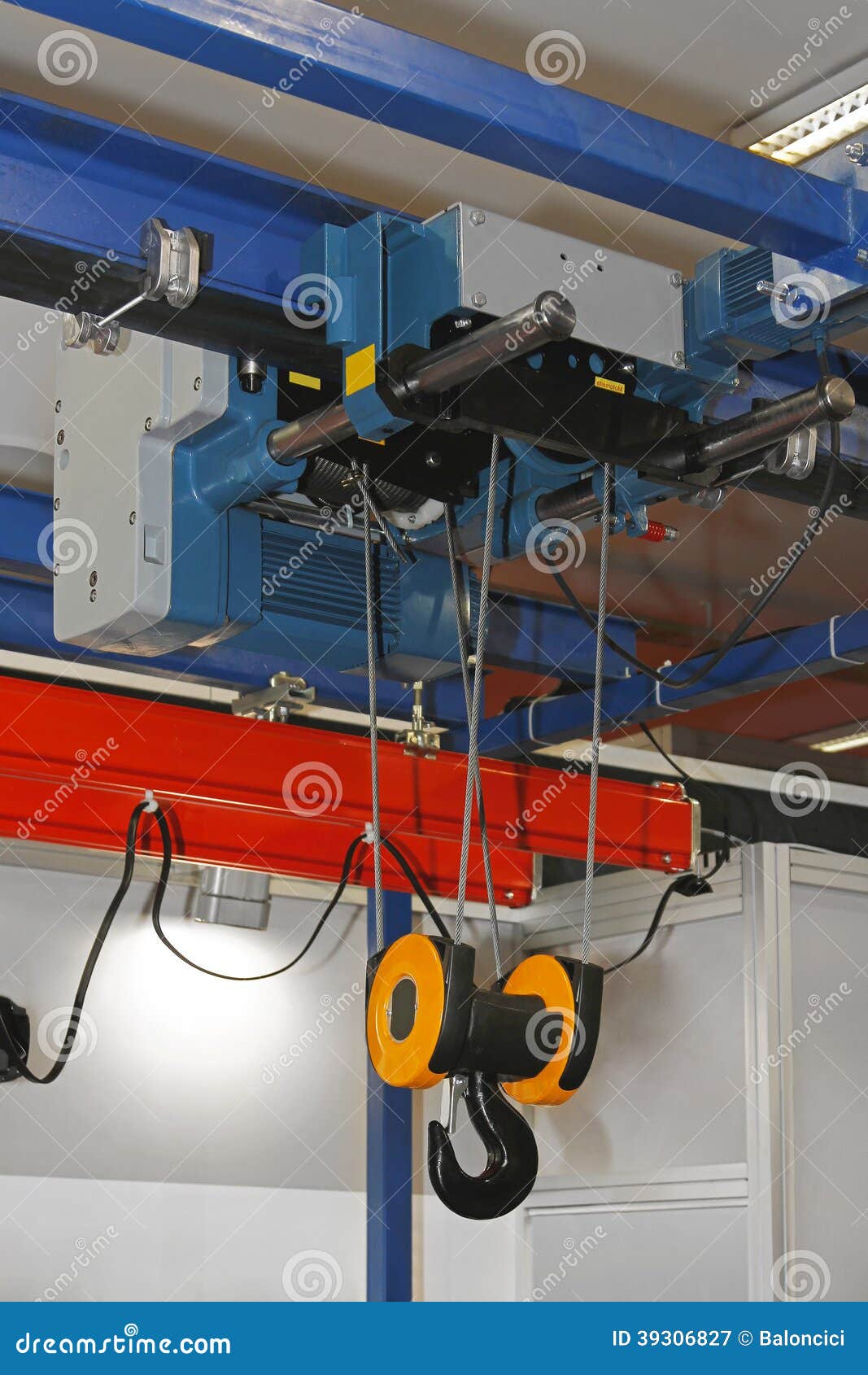 Hoist crane stock image. Image of lift, equipment, danger - 39306827