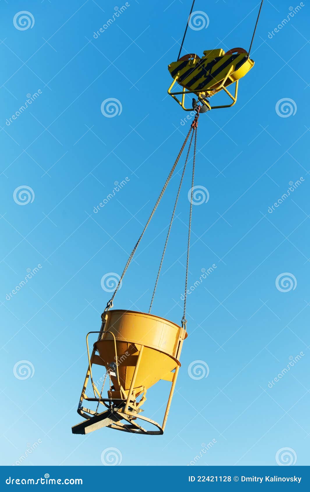 Hoisting Construction Equipment for Concrete Stock Photo - Image of ...