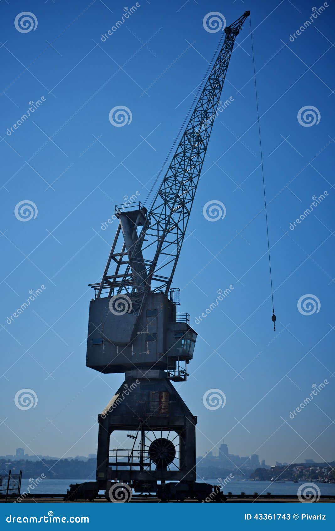 Hoisting crain stock image. Image of cables, background - 43361743
