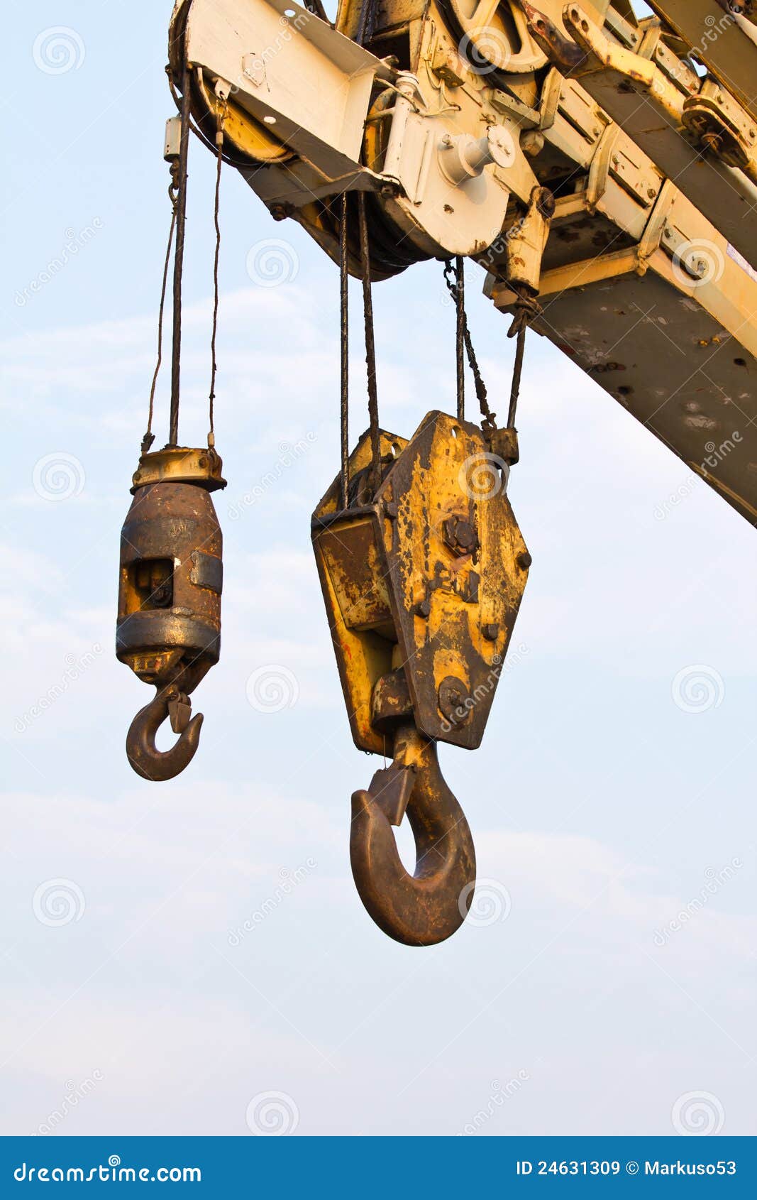 Hoisting Crane stock image. Image of steel, metal, power - 24631309
