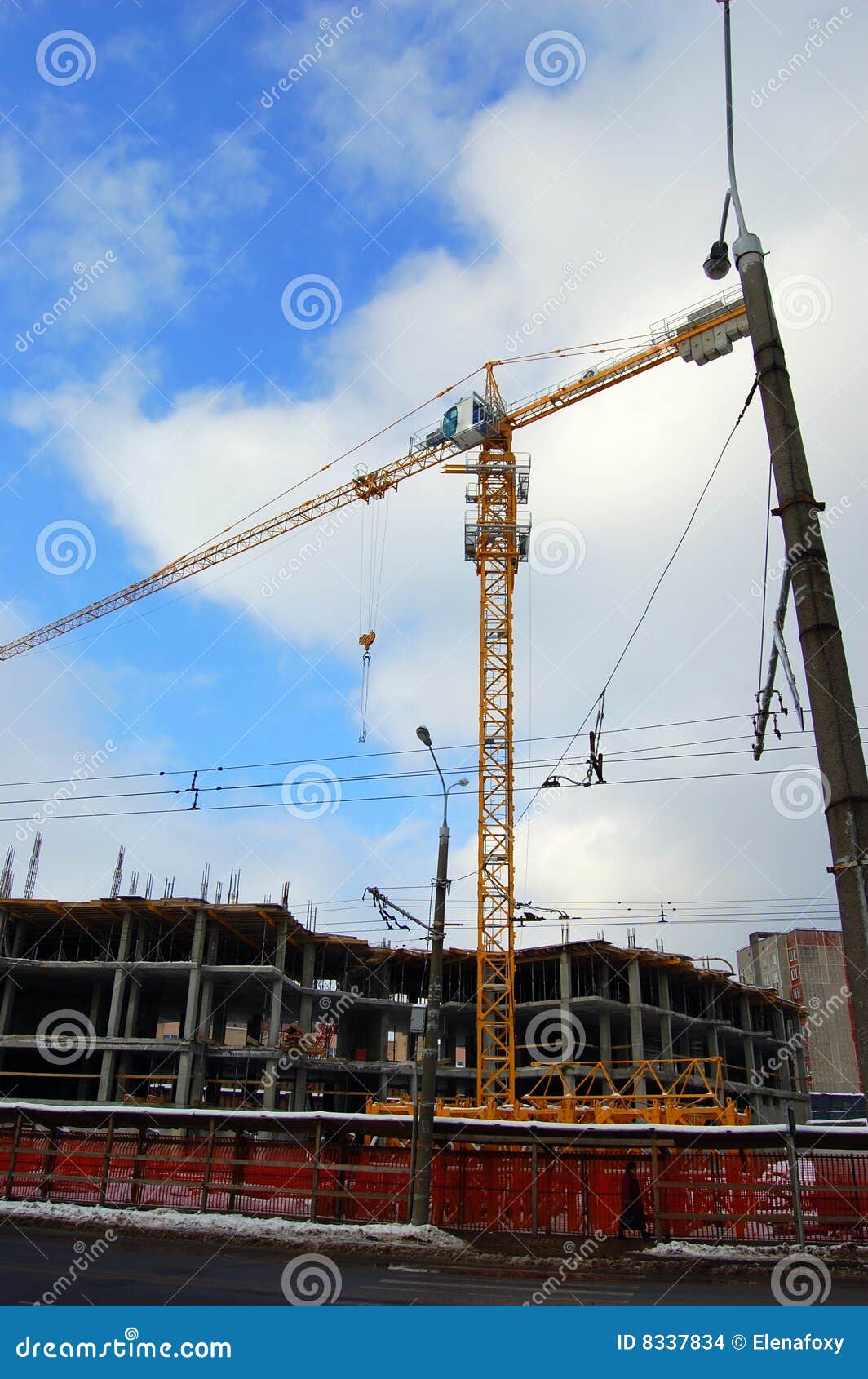 Hoisting crane stock photo. Image of raise, activity, lift - 8337834