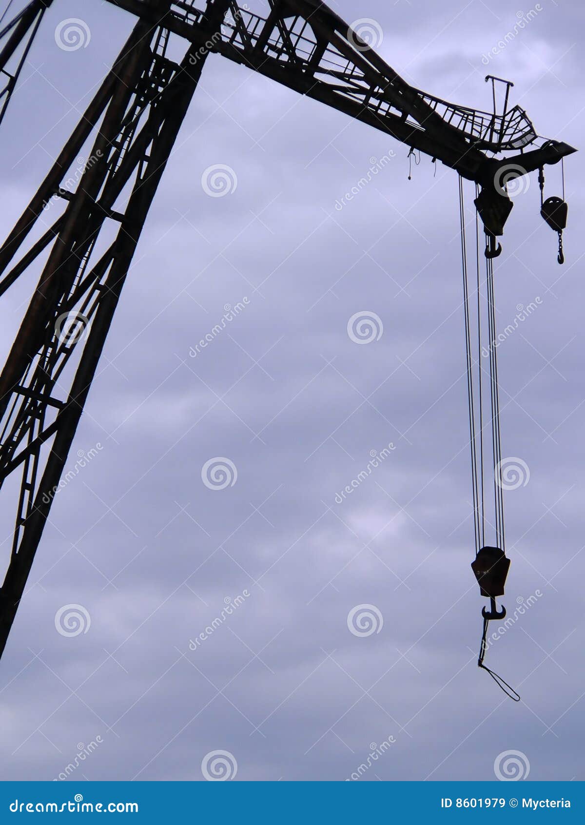 Hoisting crane stock image. Image of business, machinery - 8601979