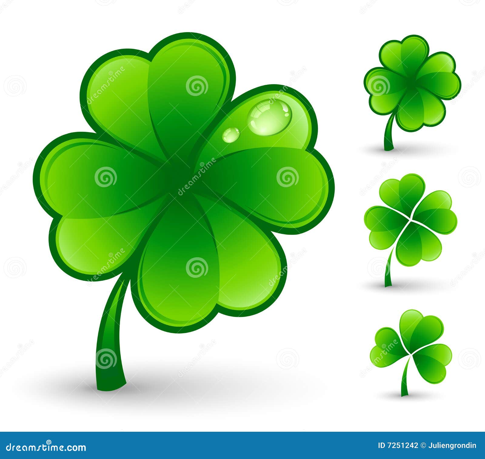 Hoja de los tréboles ilustración del vector. Ilustración de vector ...