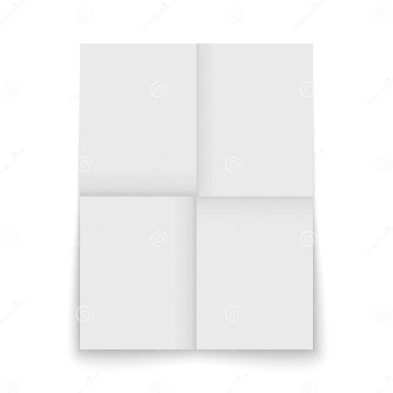 Hoja de papel doblada y ilustración del vector. Ilustración de cartel ...