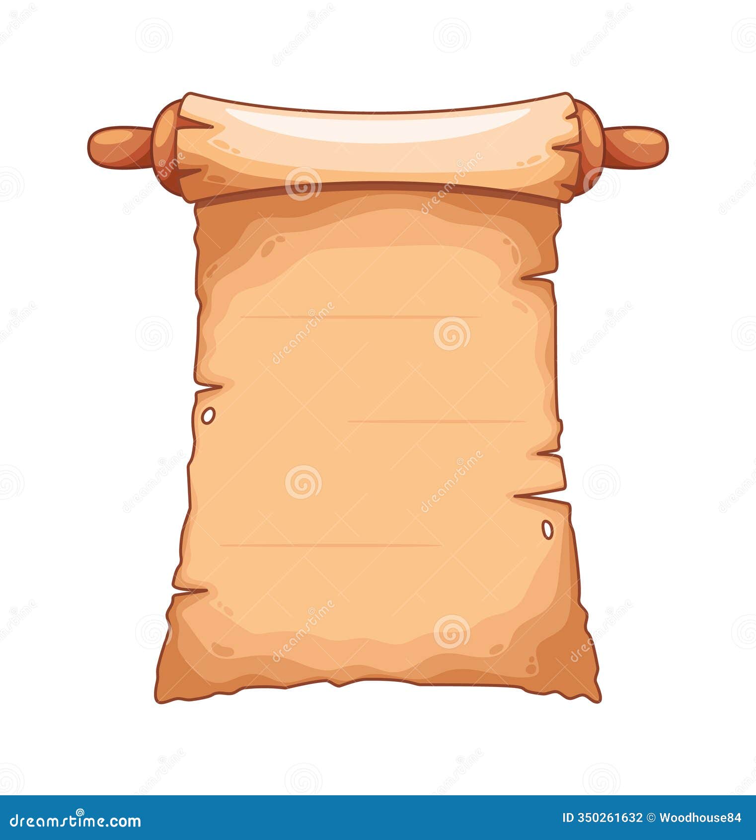 Hoja De Pergamino De Papel Medieval Ilustración del Vector ...