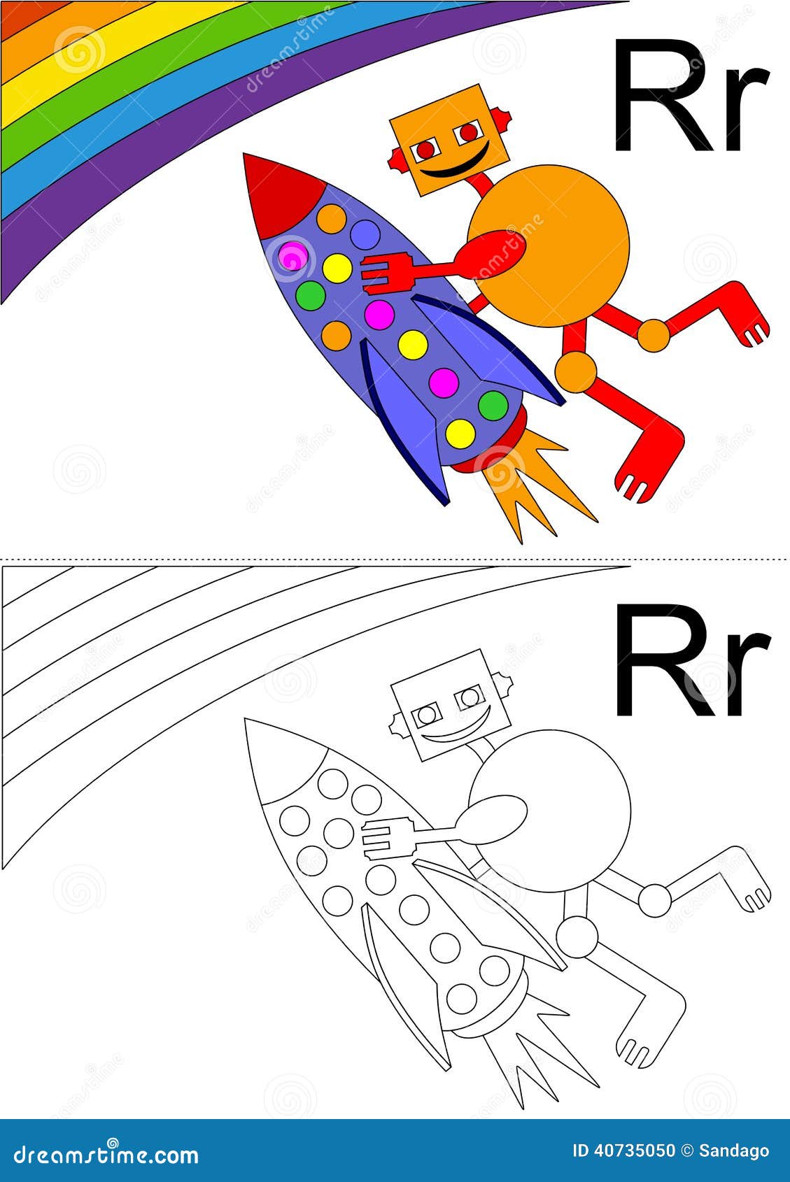 Hoja De Trabajo De La Letra R Ilustración del Vector - Ilustración de ...