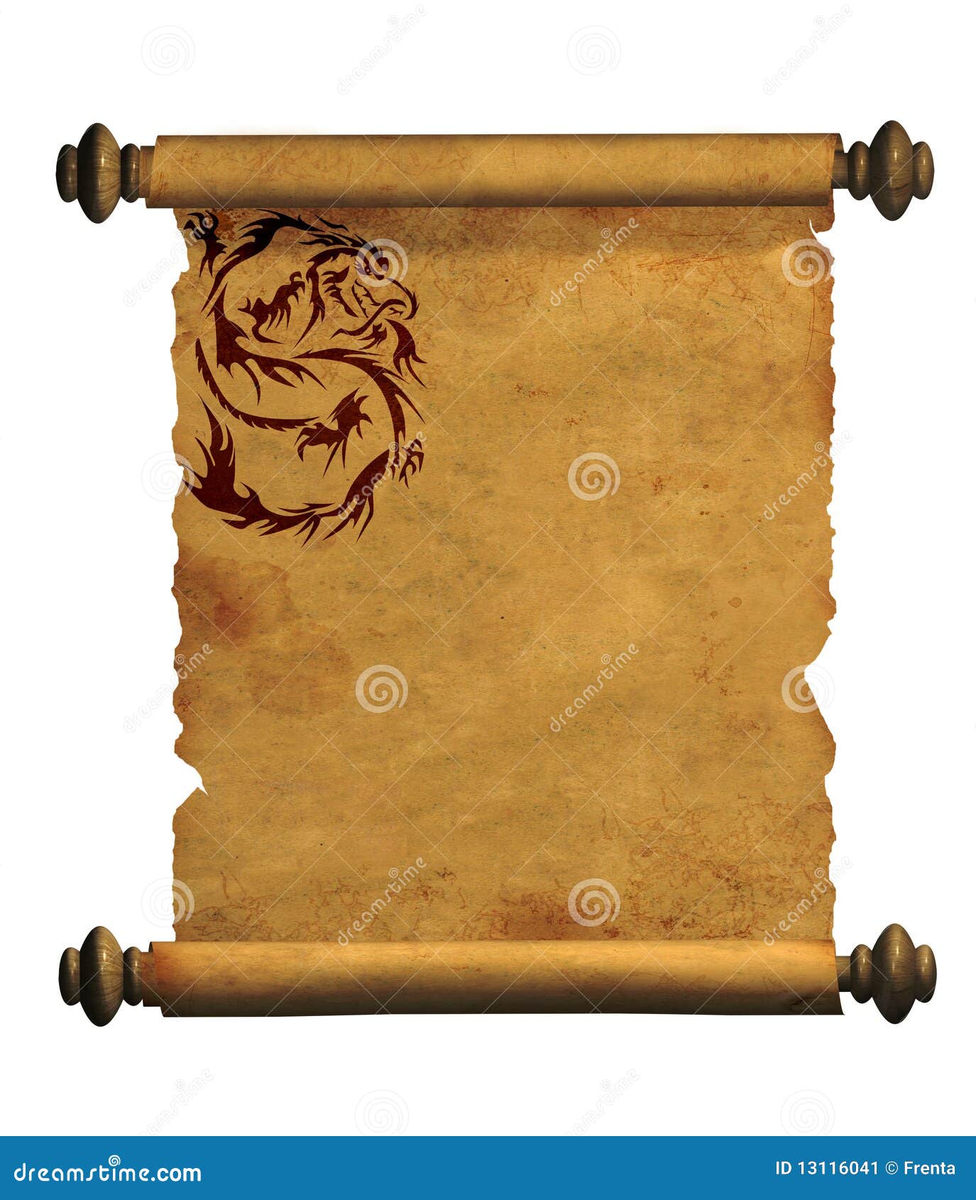 Hoja Del Pergamino Antiguo Imagen de archivo - Imagen: 13116041