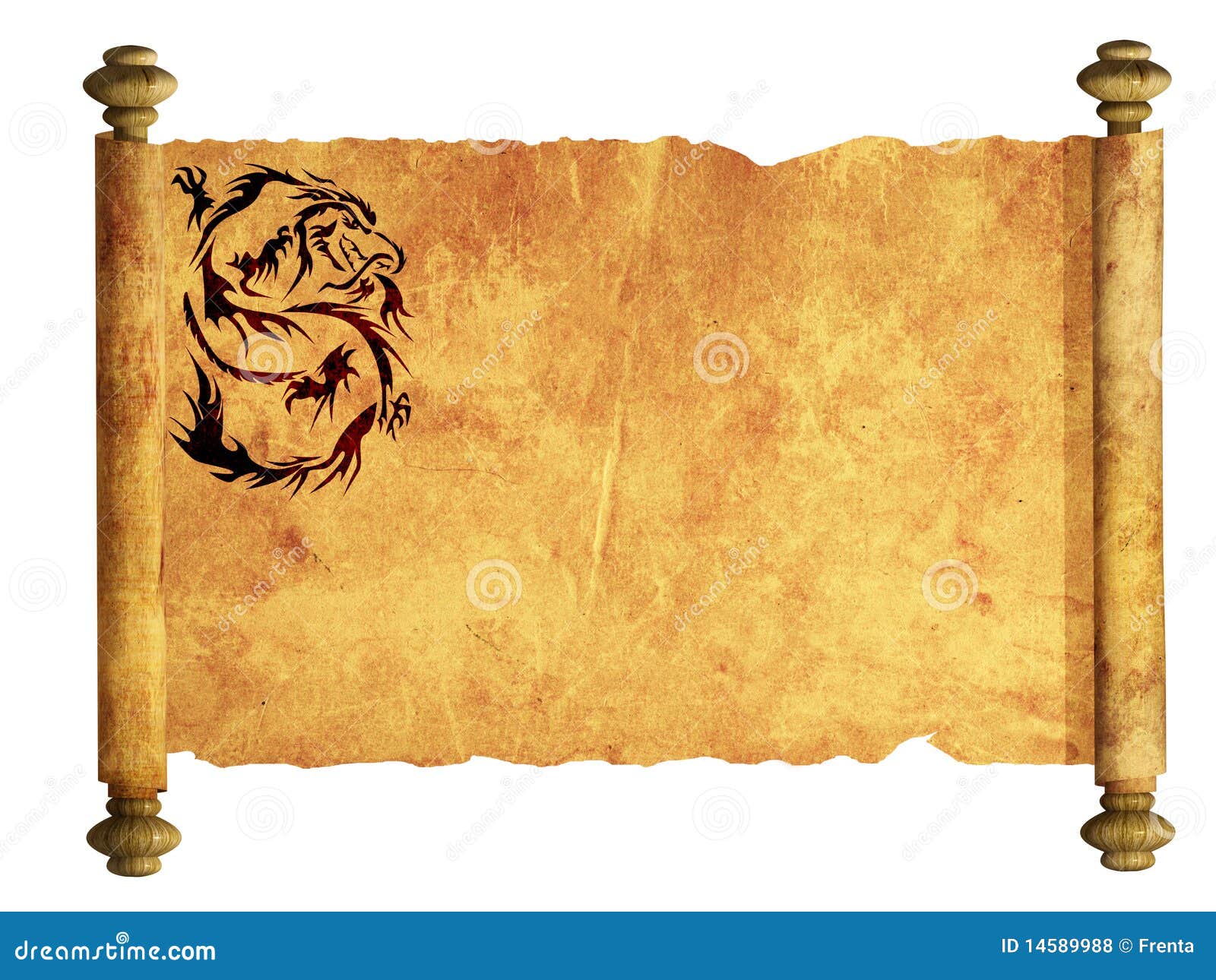 Hoja Del Pergamino Antiguo Fotos de archivo libres de regalías - Imagen ...