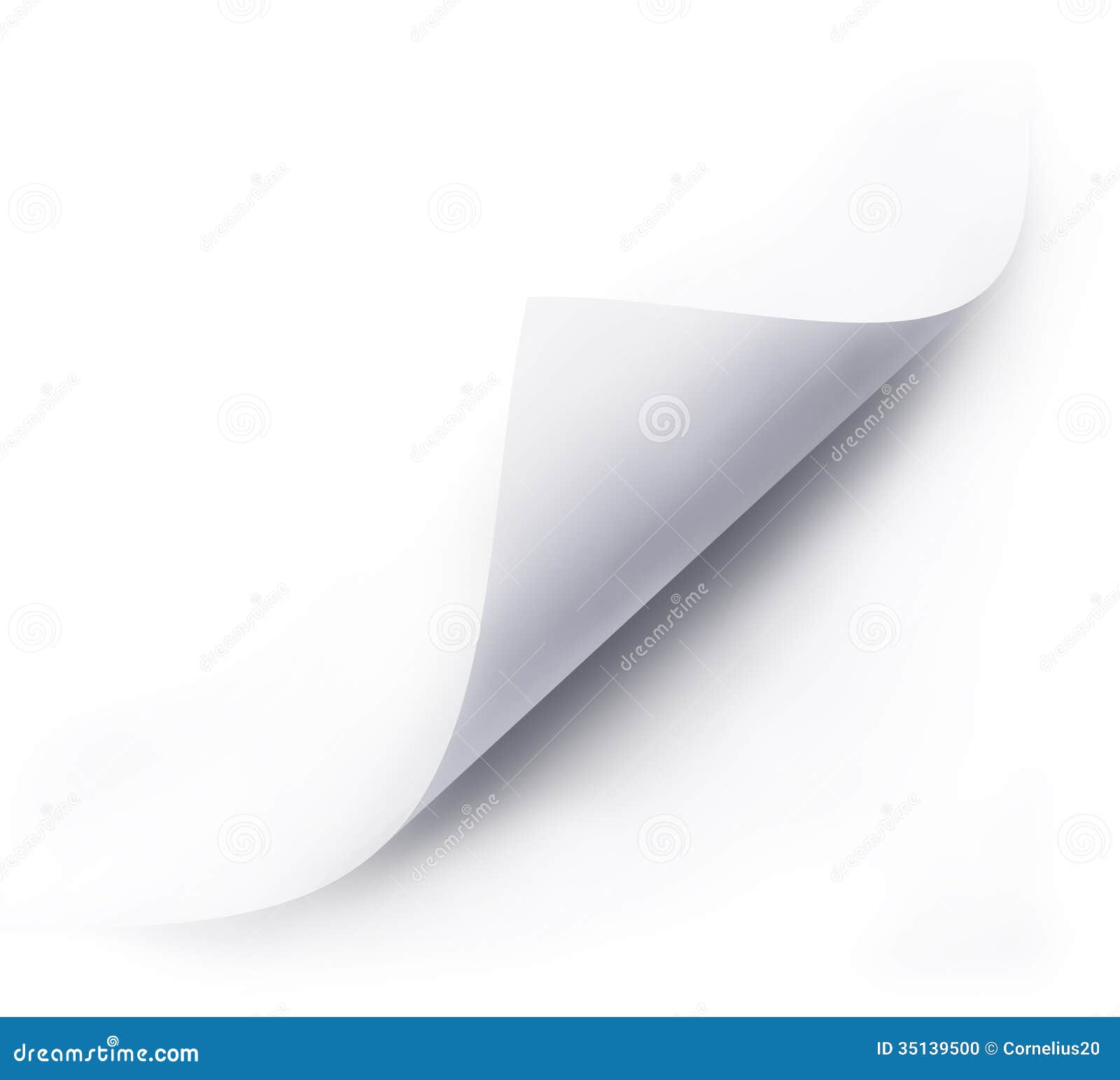 Hoja Doblada Del Libro Blanco Stock de ilustración - Ilustración de ...