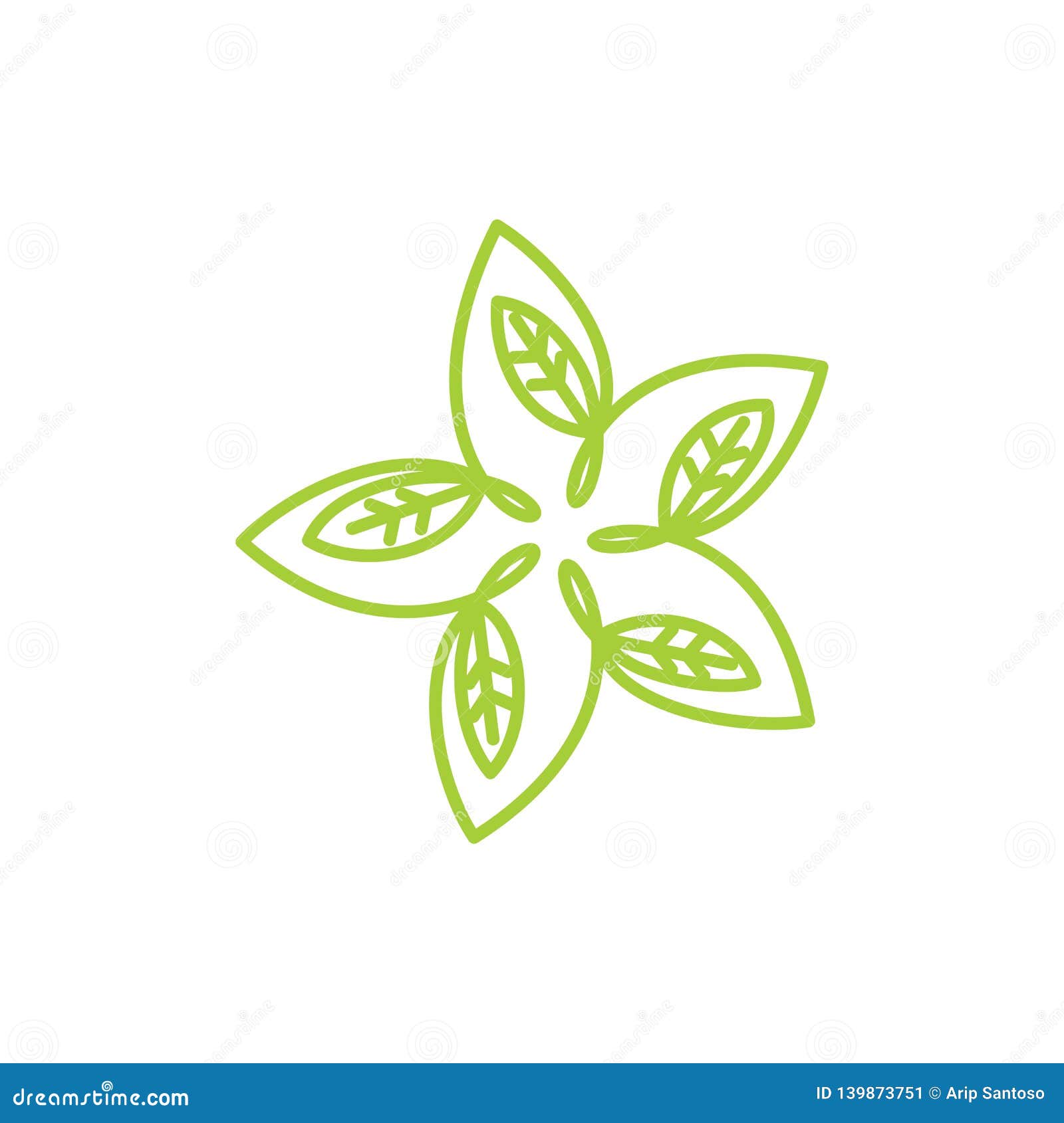 Hoja Logo Design Vector Template Isolated Ilustración del Vector ...