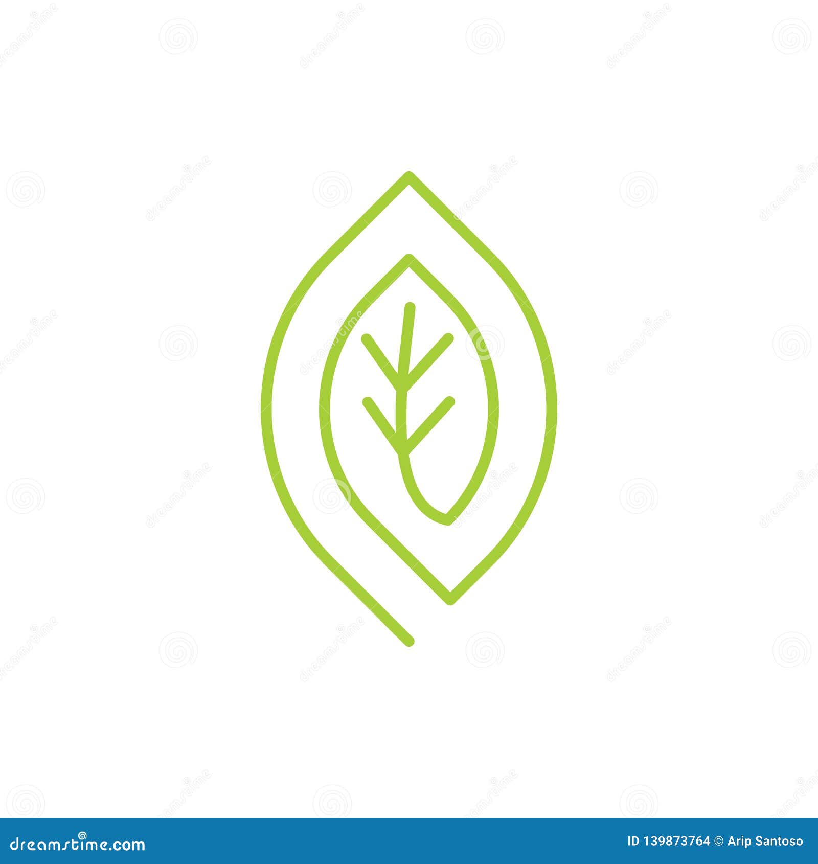 Hoja Logo Design Vector Template Isolated Ilustración del Vector ...