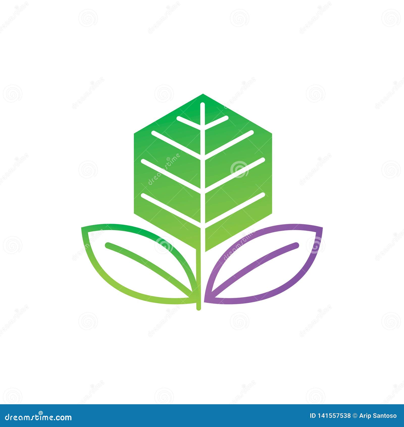 Hoja Logo Design Vector Template Set Ilustración del Vector ...