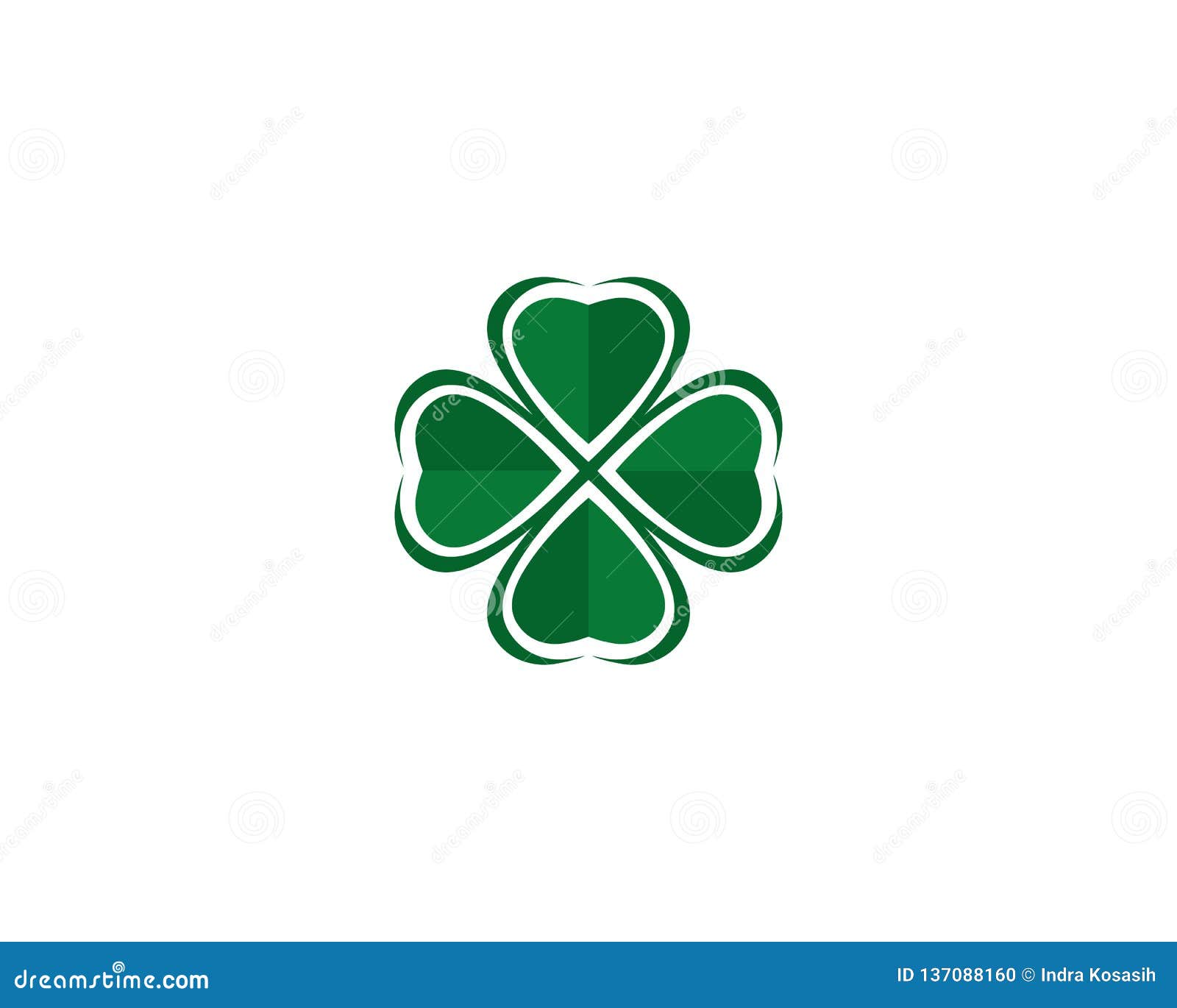 Hoja Logo Template Del Trébol Ilustración del Vector - Ilustración de ...