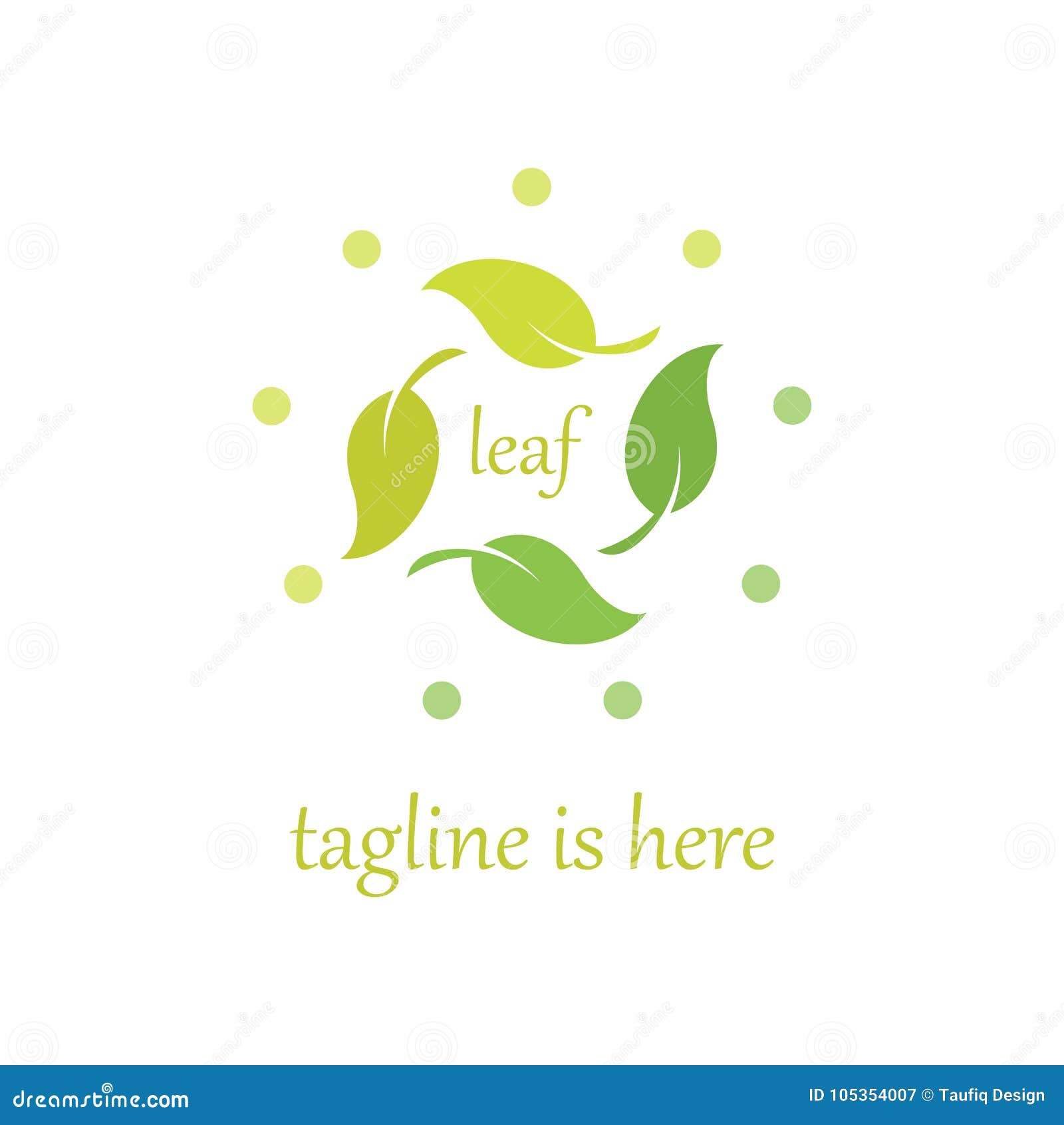 4 Hoja Logo Template Vector Design Ilustración del Vector - Ilustración ...