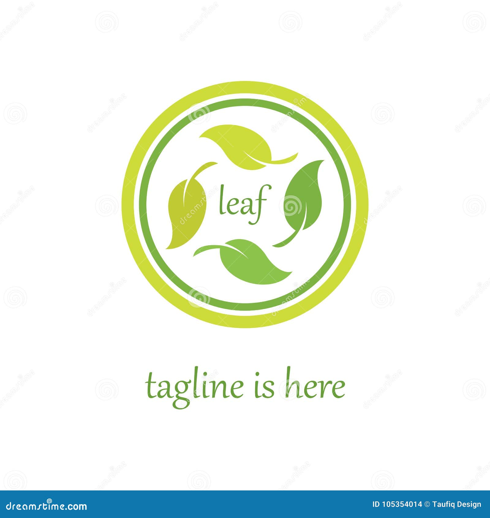 4 Hoja Logo Template Vector Design Ilustración del Vector - Ilustración ...