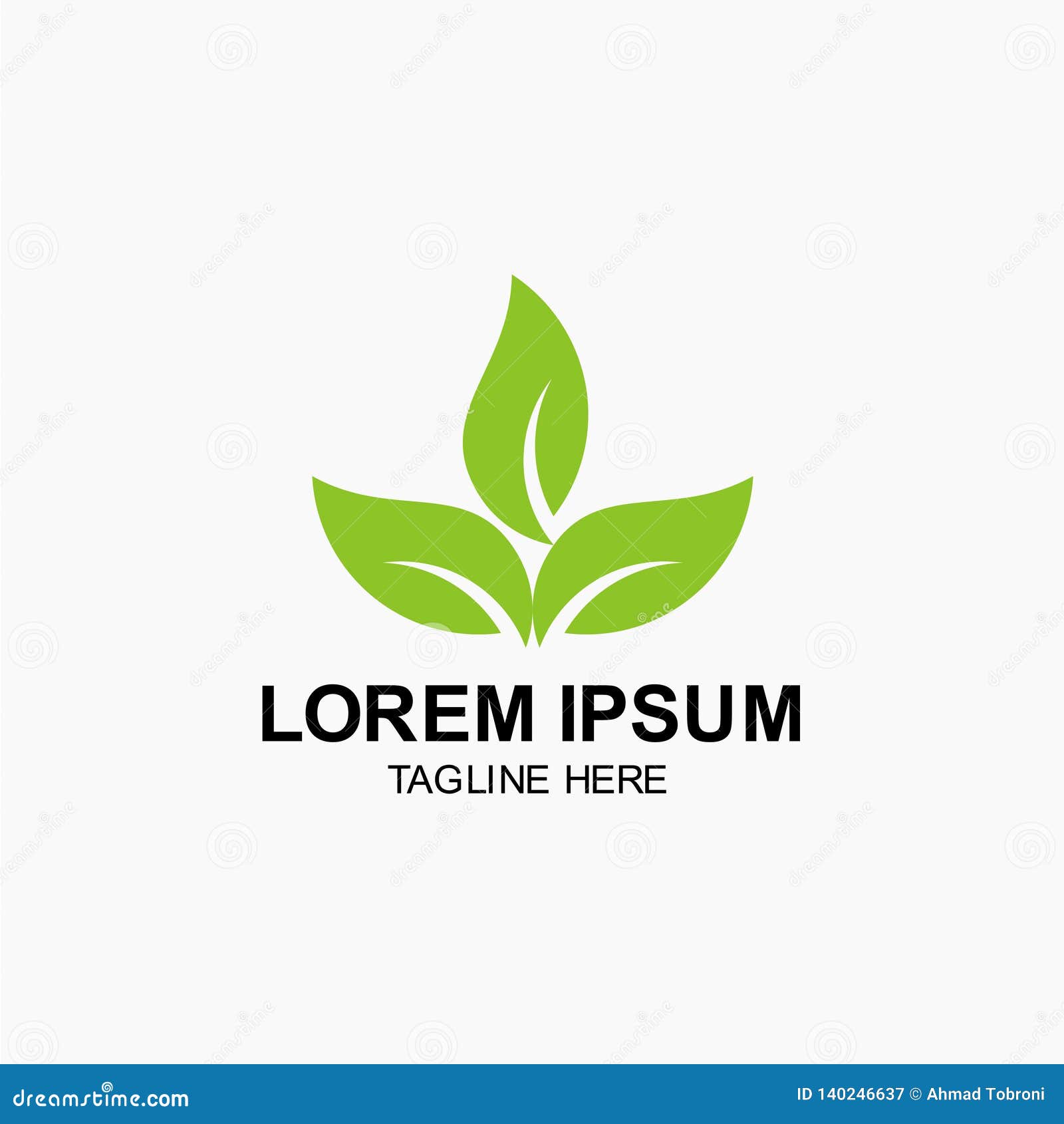 Hoja Logo Vector Template Design Illustration Ilustración del Vector ...