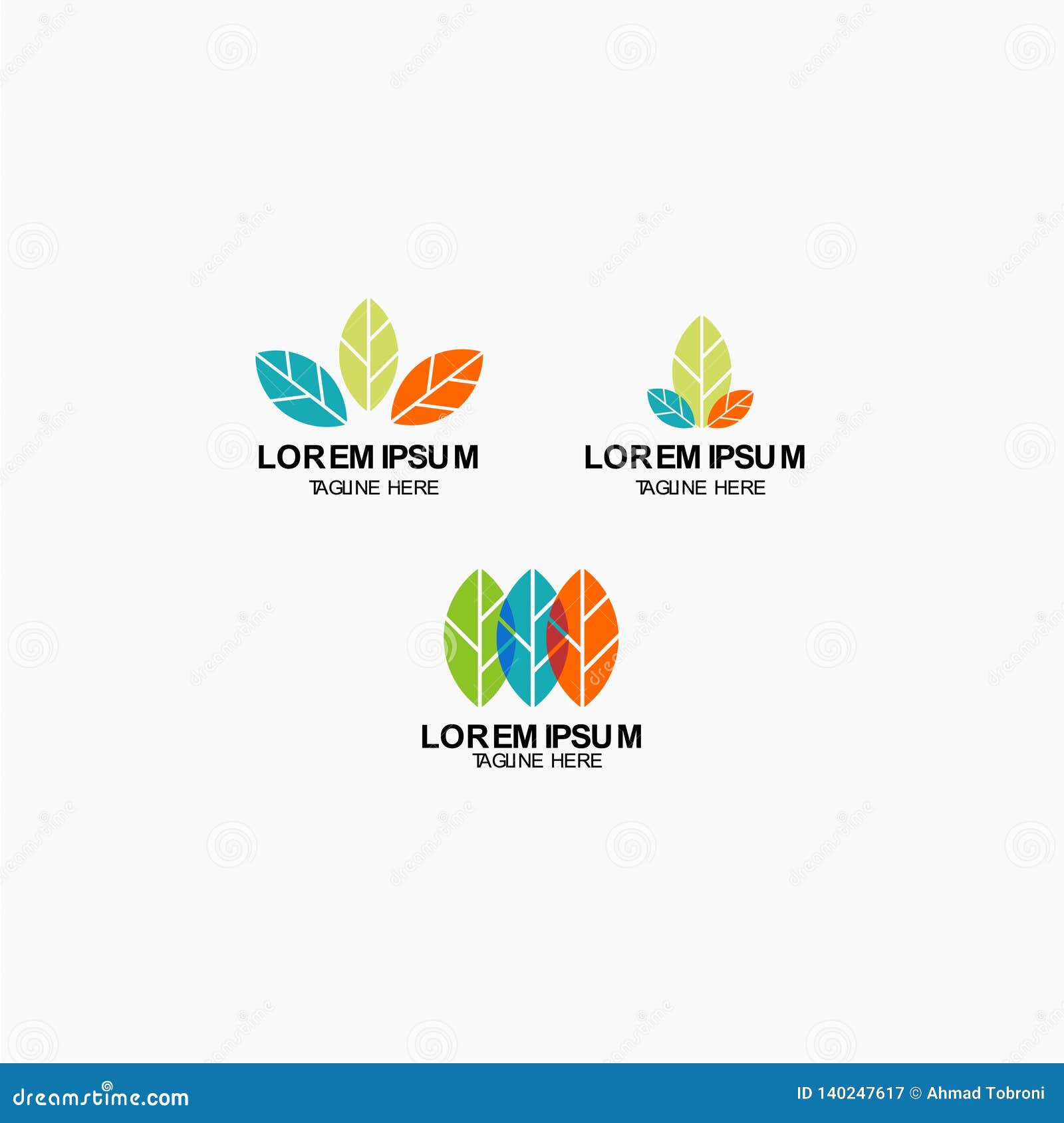 Hoja Logo Vector Template Design Illustration Imagen de archivo ...