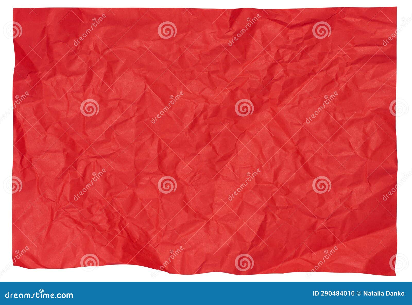 Hoja Rectangular De Papel Rojo En Un Fondo Blanco Aislado Foto de ...
