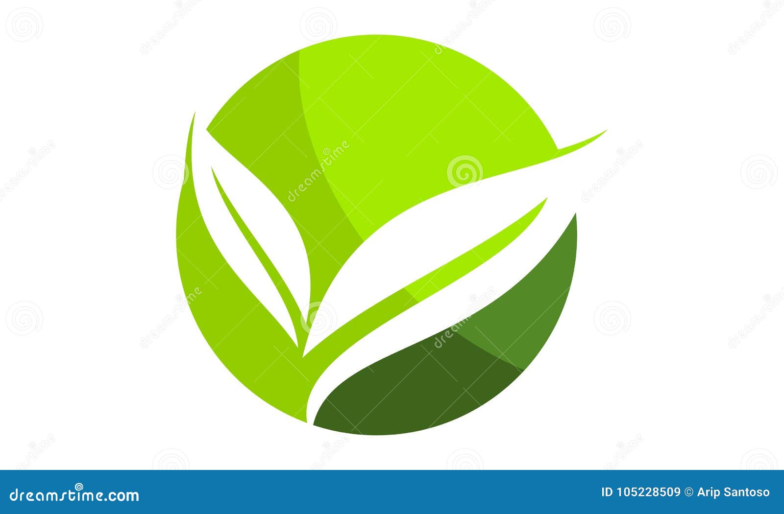 Hoja Verde Logo Design Template Ilustración del Vector - Ilustración de ...