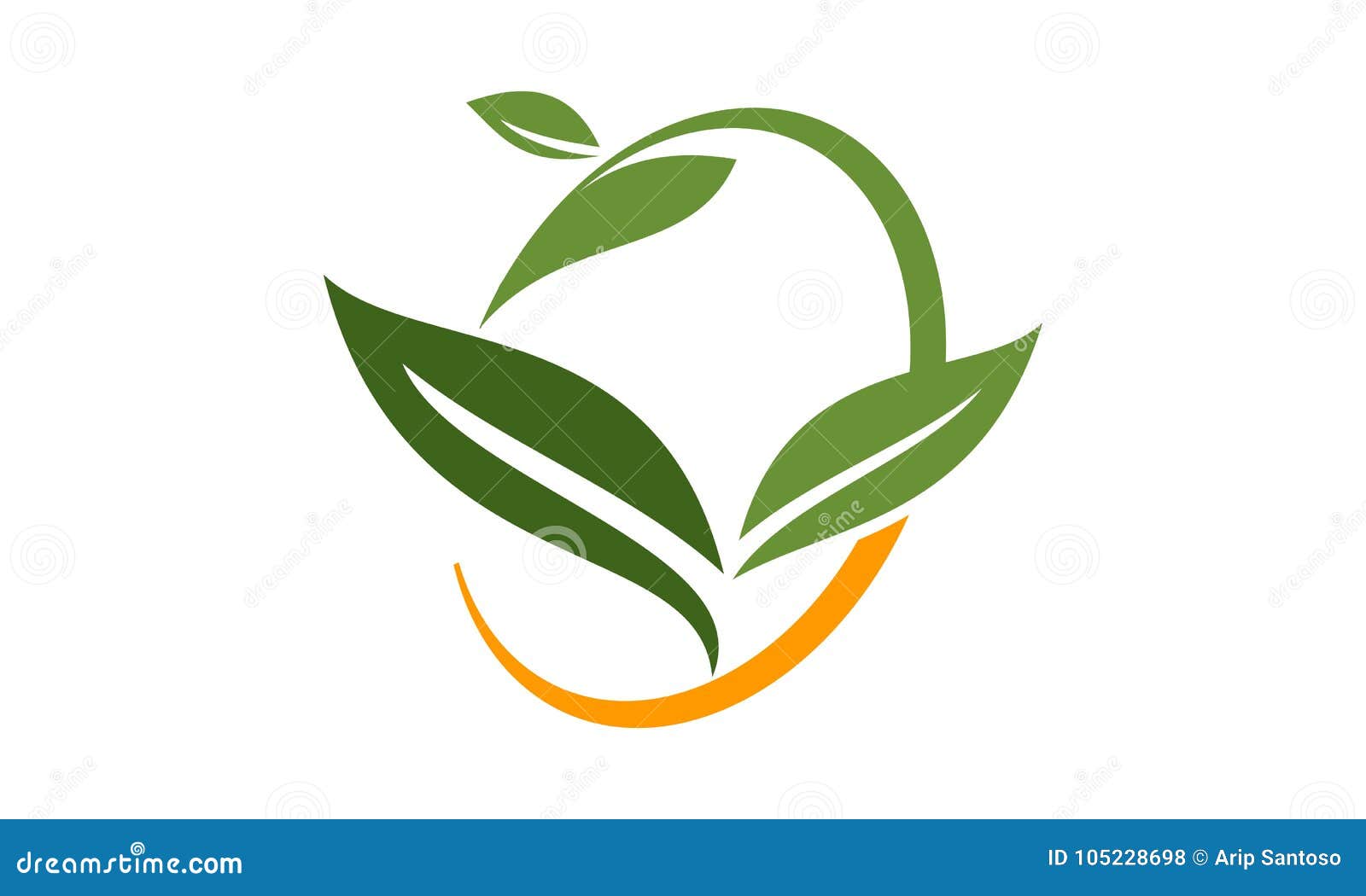 Hoja Verde Logo Design Template Ilustración del Vector - Ilustración de ...