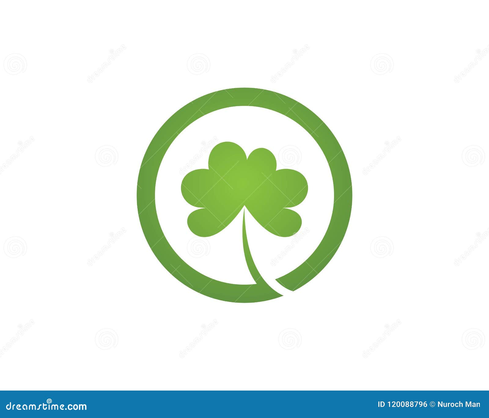 Hoja Verde Logo Template Design Vector Del Trébol Ilustración del ...