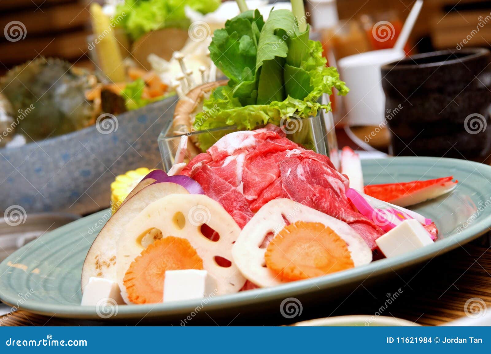 Hokkaido Hot Pot Mutton Platter Stock Photo - Image of japanese, plate ...