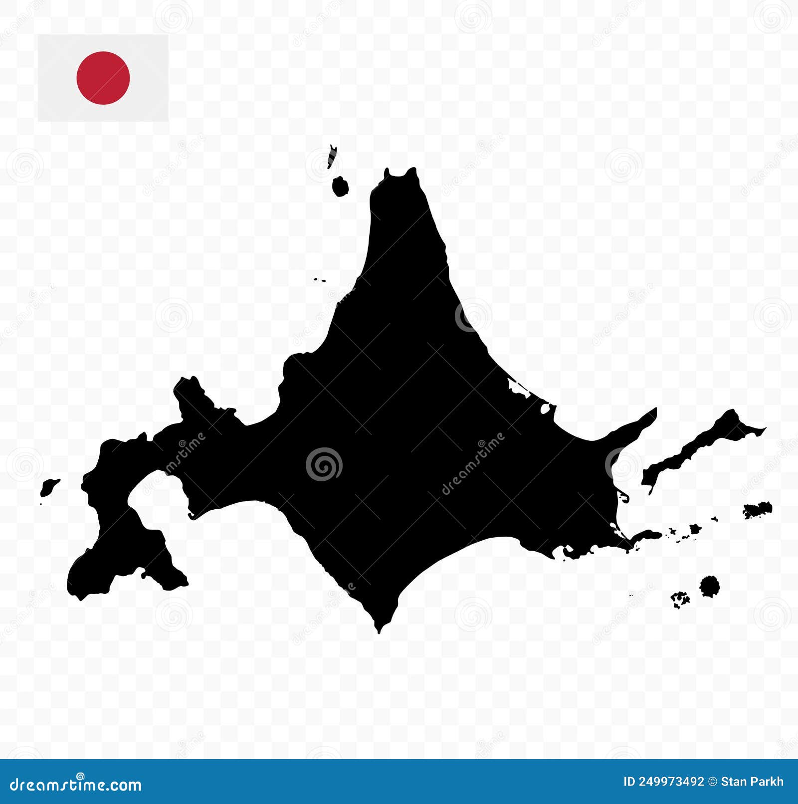 Hokkaido Map. Map of Japan Prefecture Stock Vector - Illustration of ...