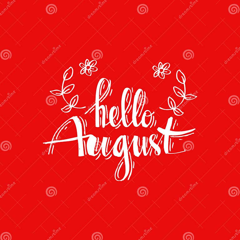 Hola augusto stock de ilustración. Ilustración de camisa - 91400194