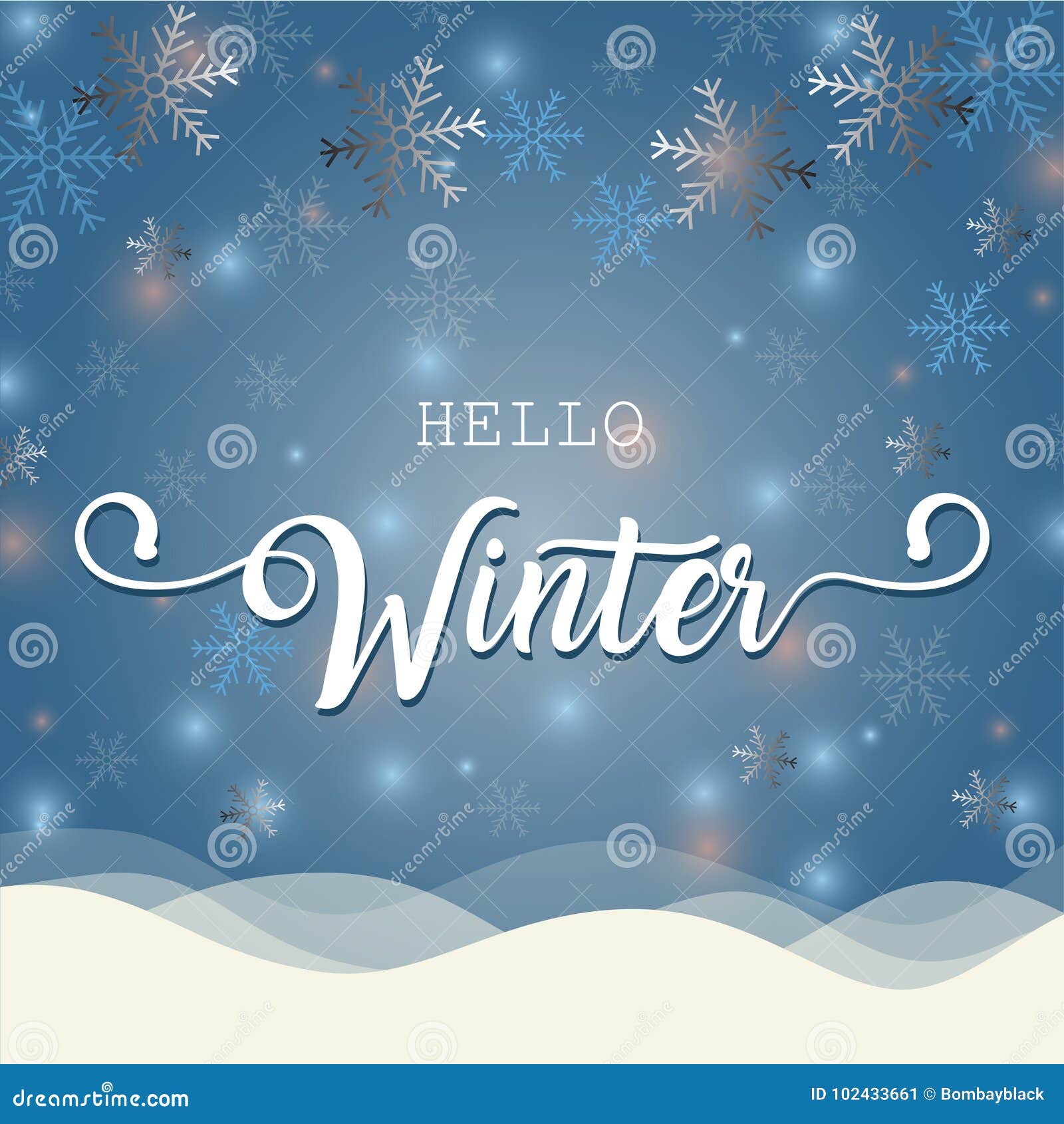 Hola ejemplo del invierno stock de ilustración. Ilustración de ...