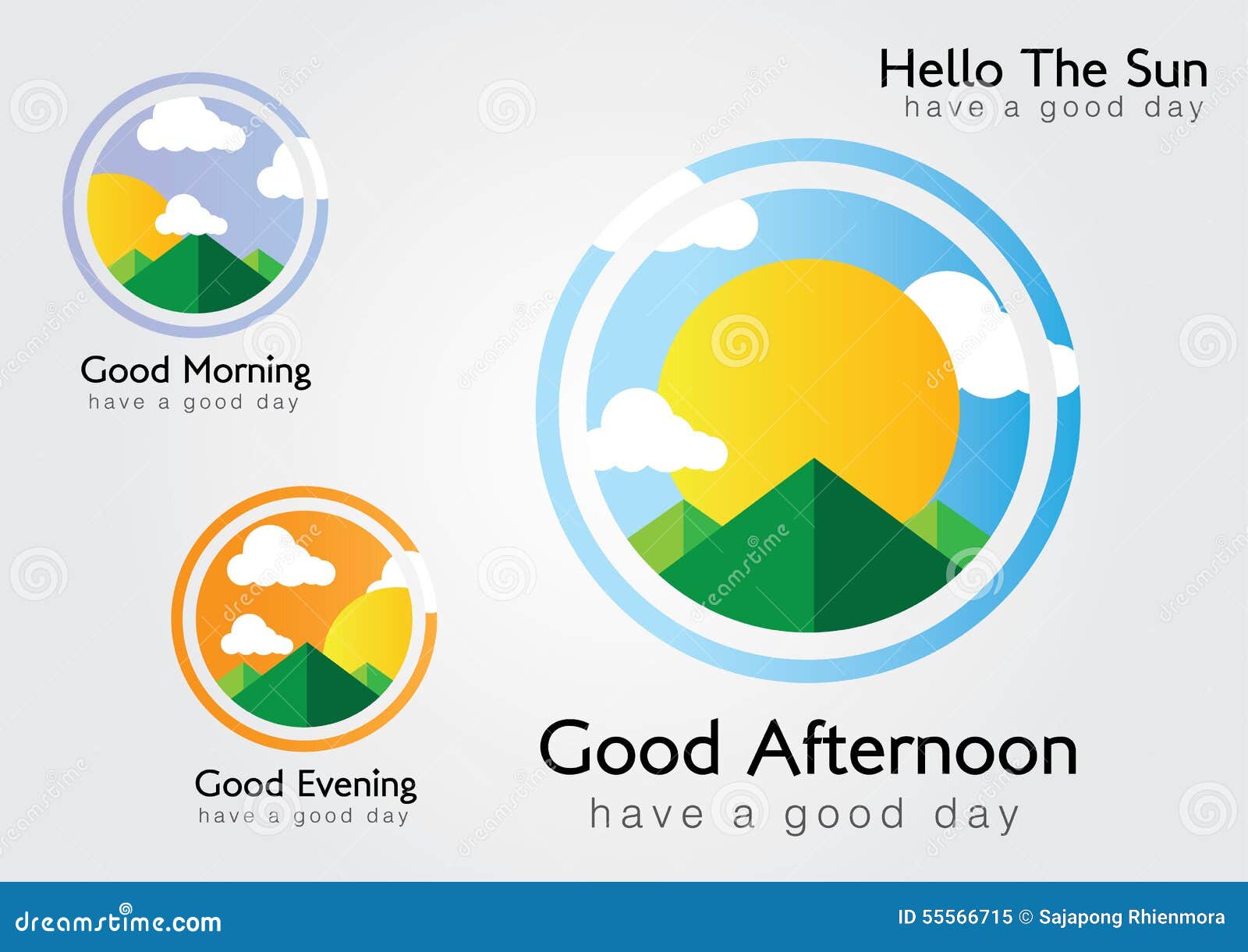 Hola El Sol Tenemos Un Buen Día Ilustración del Vector - Ilustración de ...