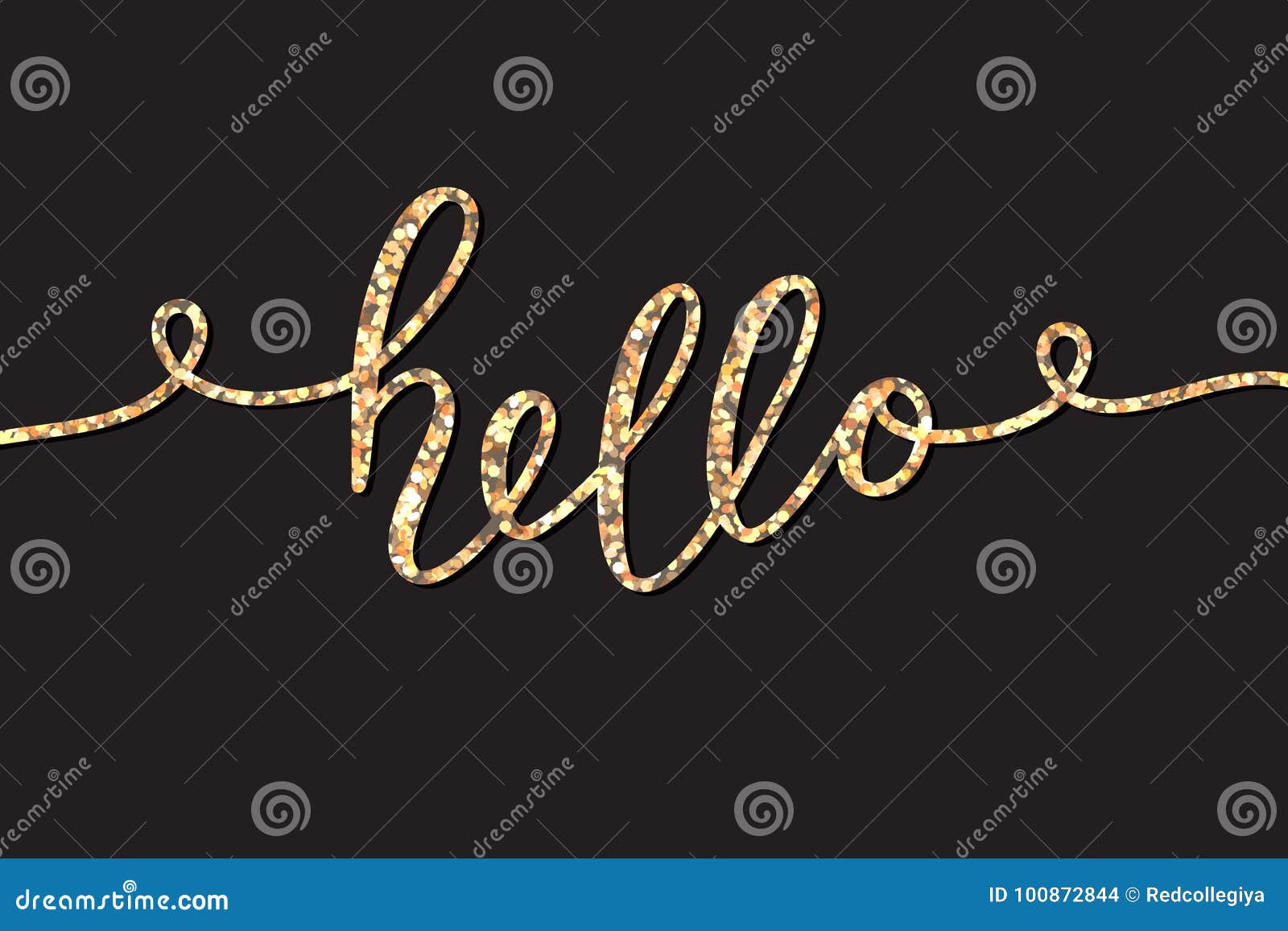 Hola letras stock de ilustración. Ilustración de texto - 100872844