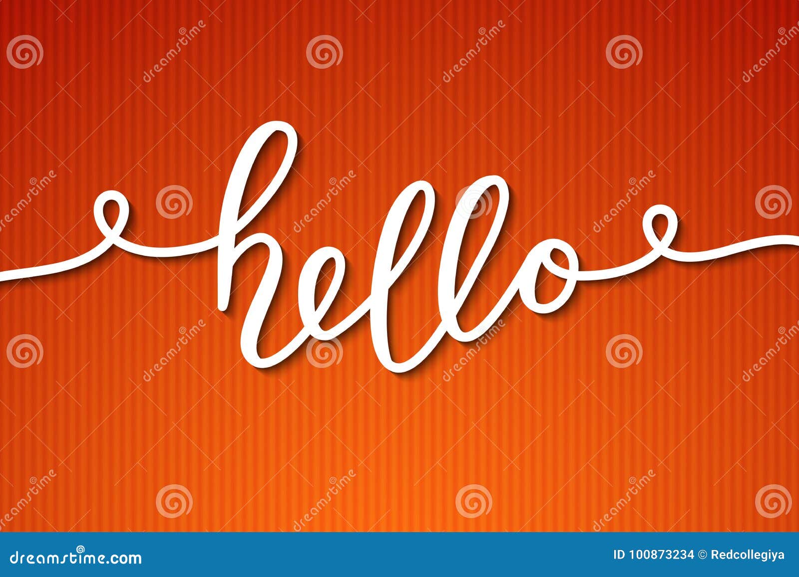 Hola letras stock de ilustración. Ilustración de rojo - 100873234