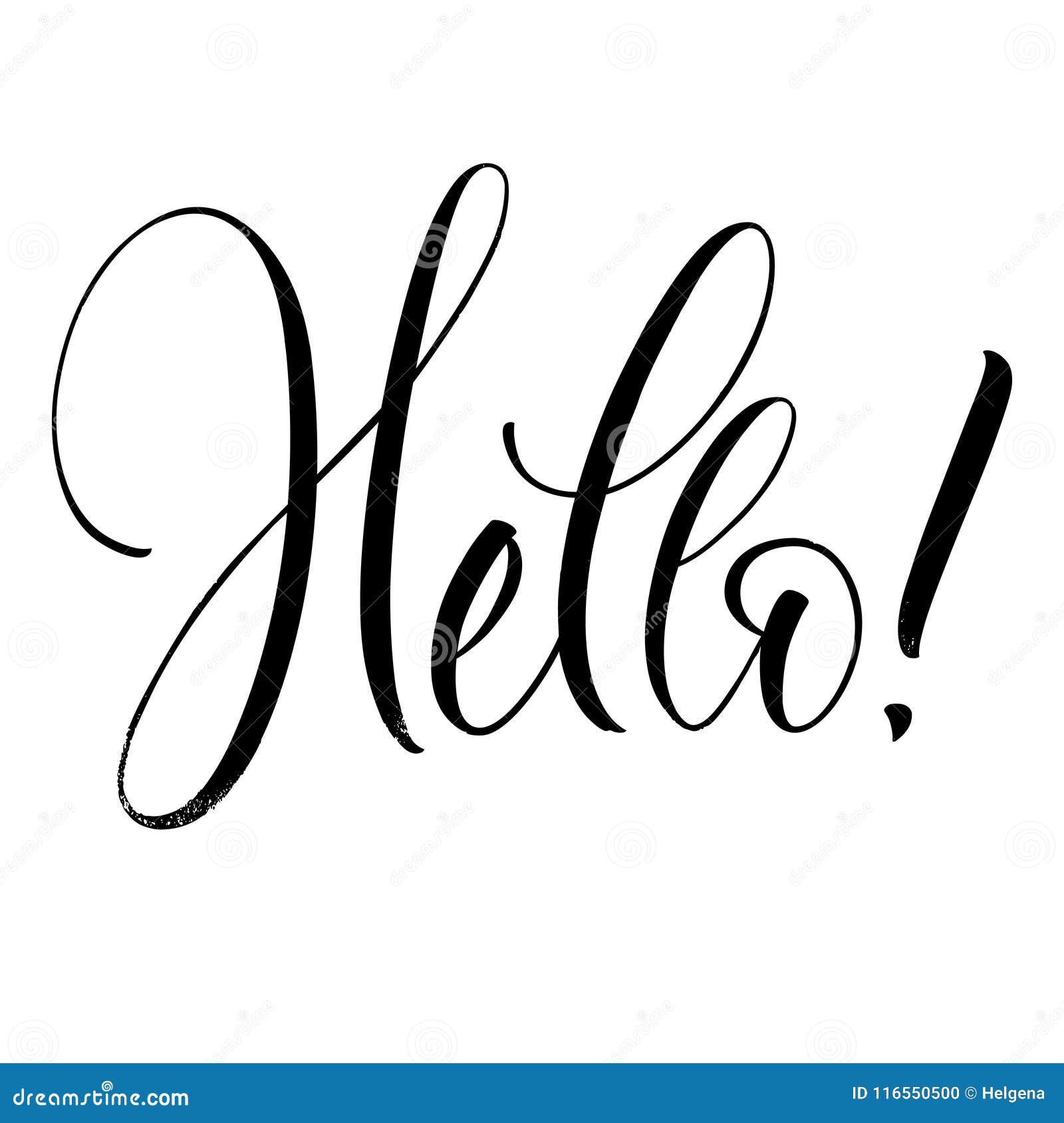 Hola letras ilustración del vector. Ilustración de comentario - 116550500